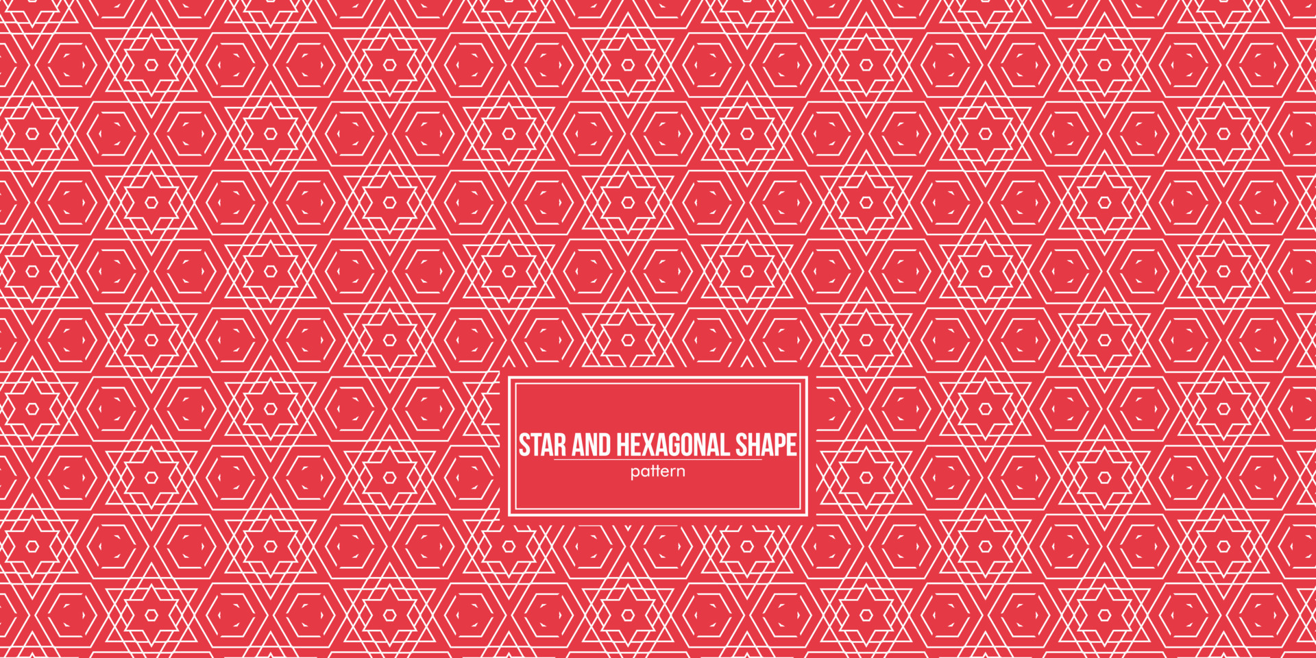 star and hexagonal shape pattern 7496766 Vector Art at Vecteezy