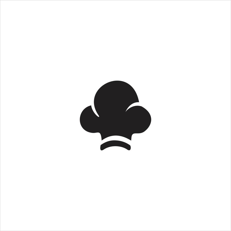 Chef Hat Icon Isolated on Black and White Vector Graphic 7503922 Vector ...