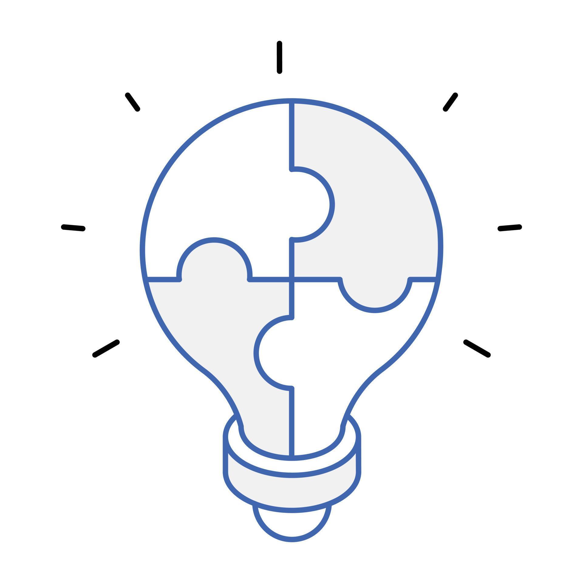 Modern problem solving icon in outline vector 7504400 Vector Art at ...