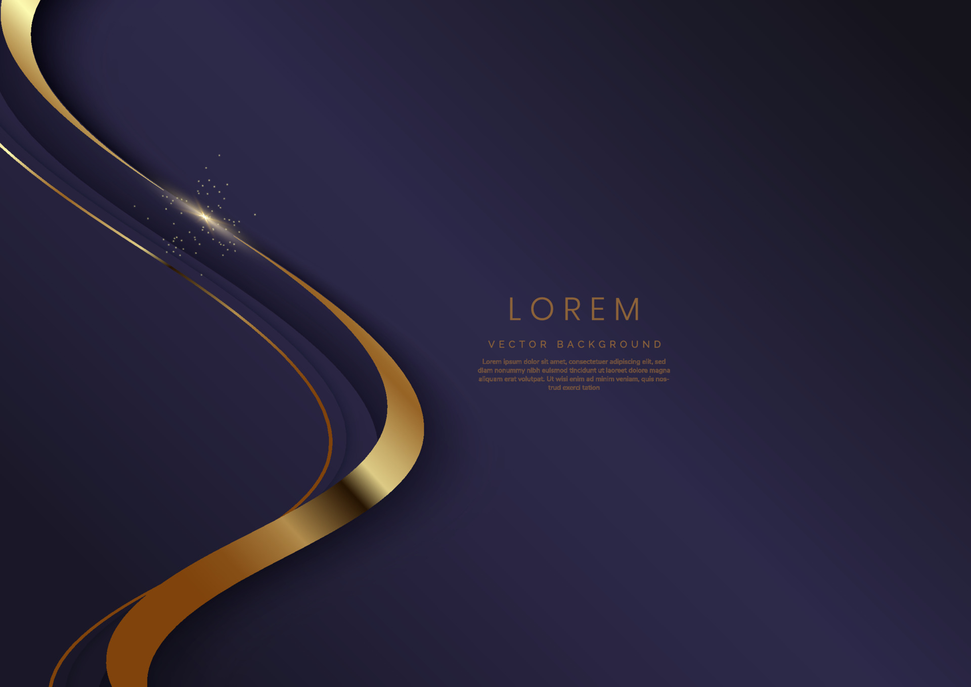 Luxury Concept Template 3d Purple Curve Shape On Violet Elegangt