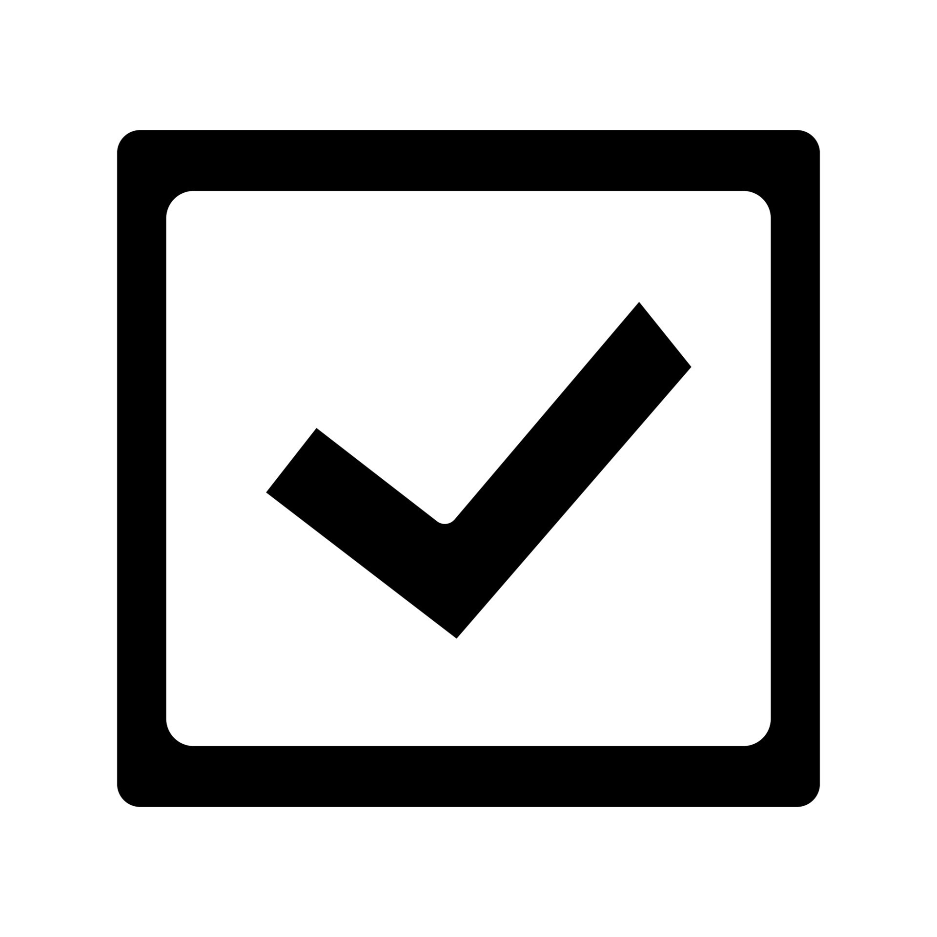 Checkbox Glyph Icon Check Box Checkmark Voting Verification And Validation Approved
