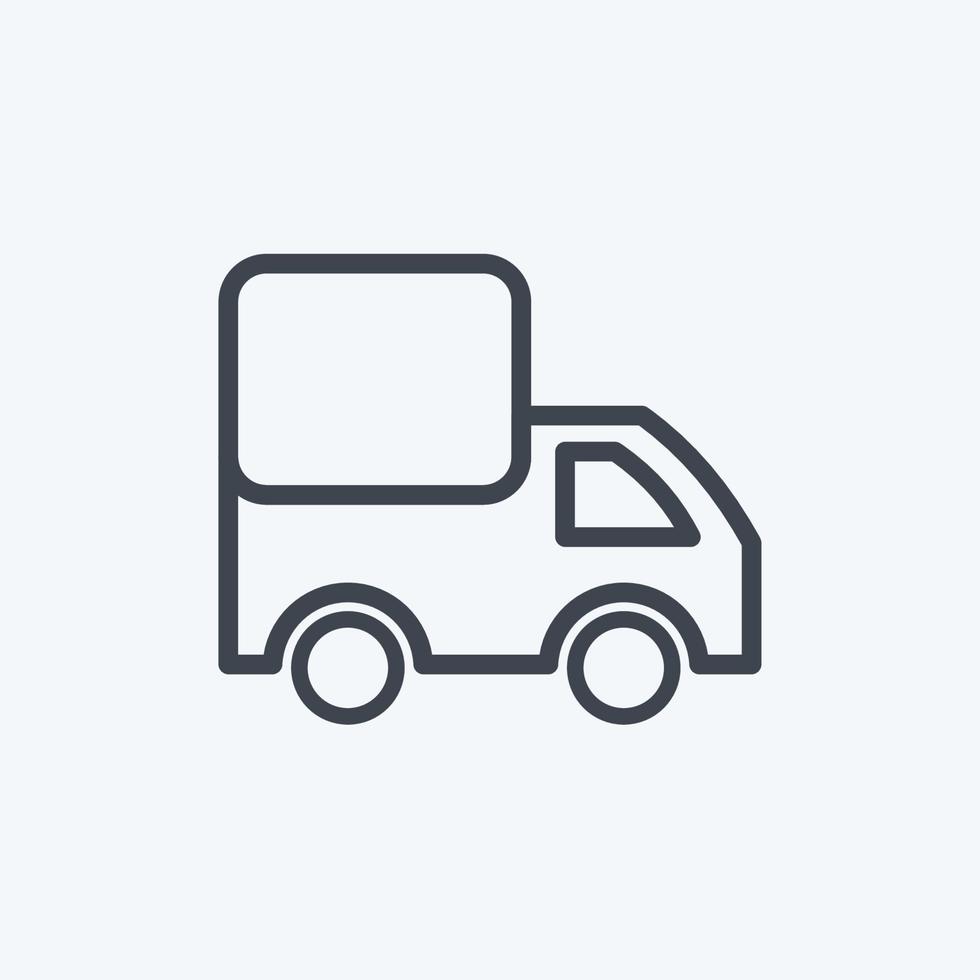 Icon Delivery. suitable for Business symbol. line style. simple design editable. design template ...