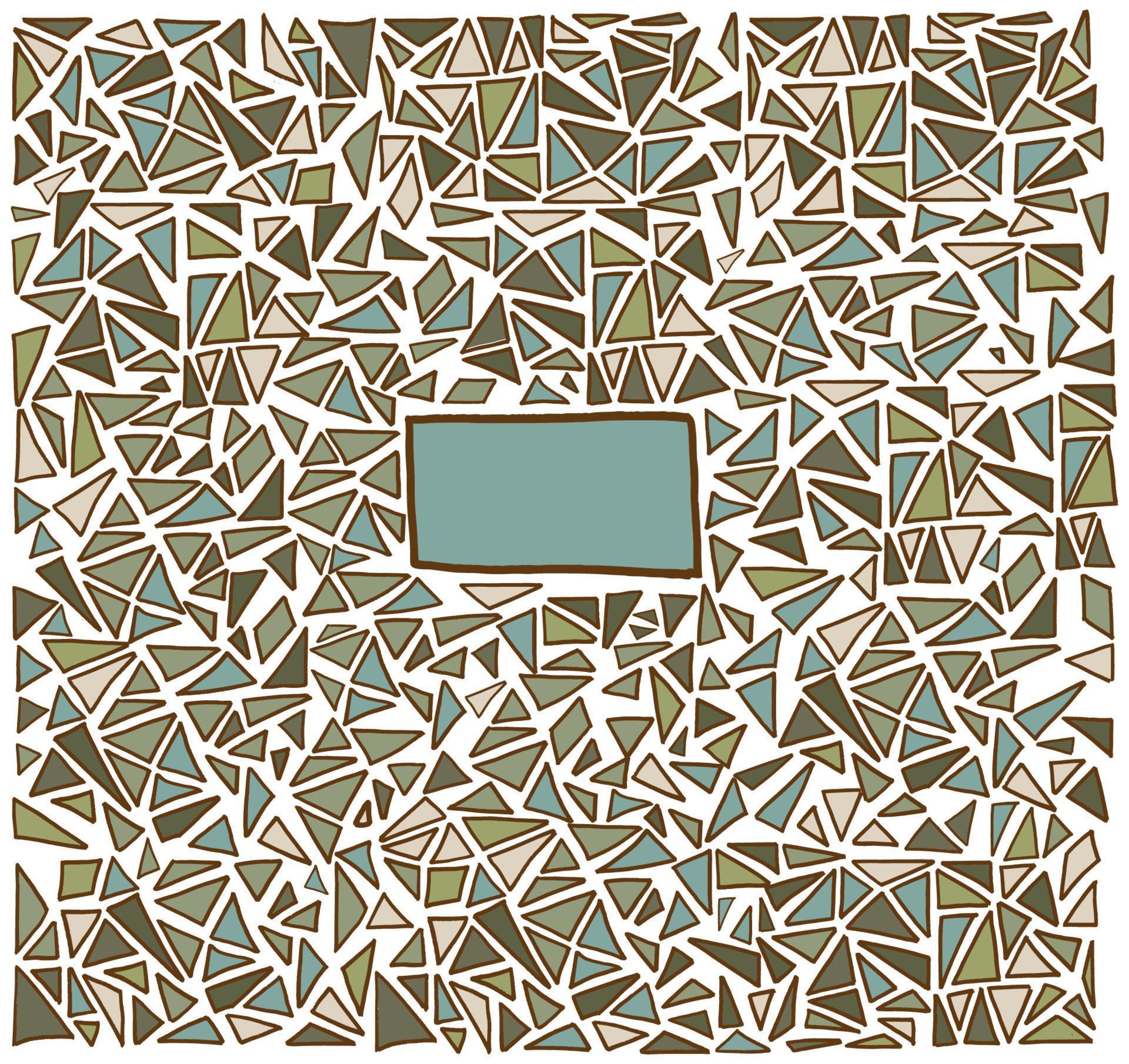 Triangle pattern background. Hand drawn vector illustration 7520636 ...