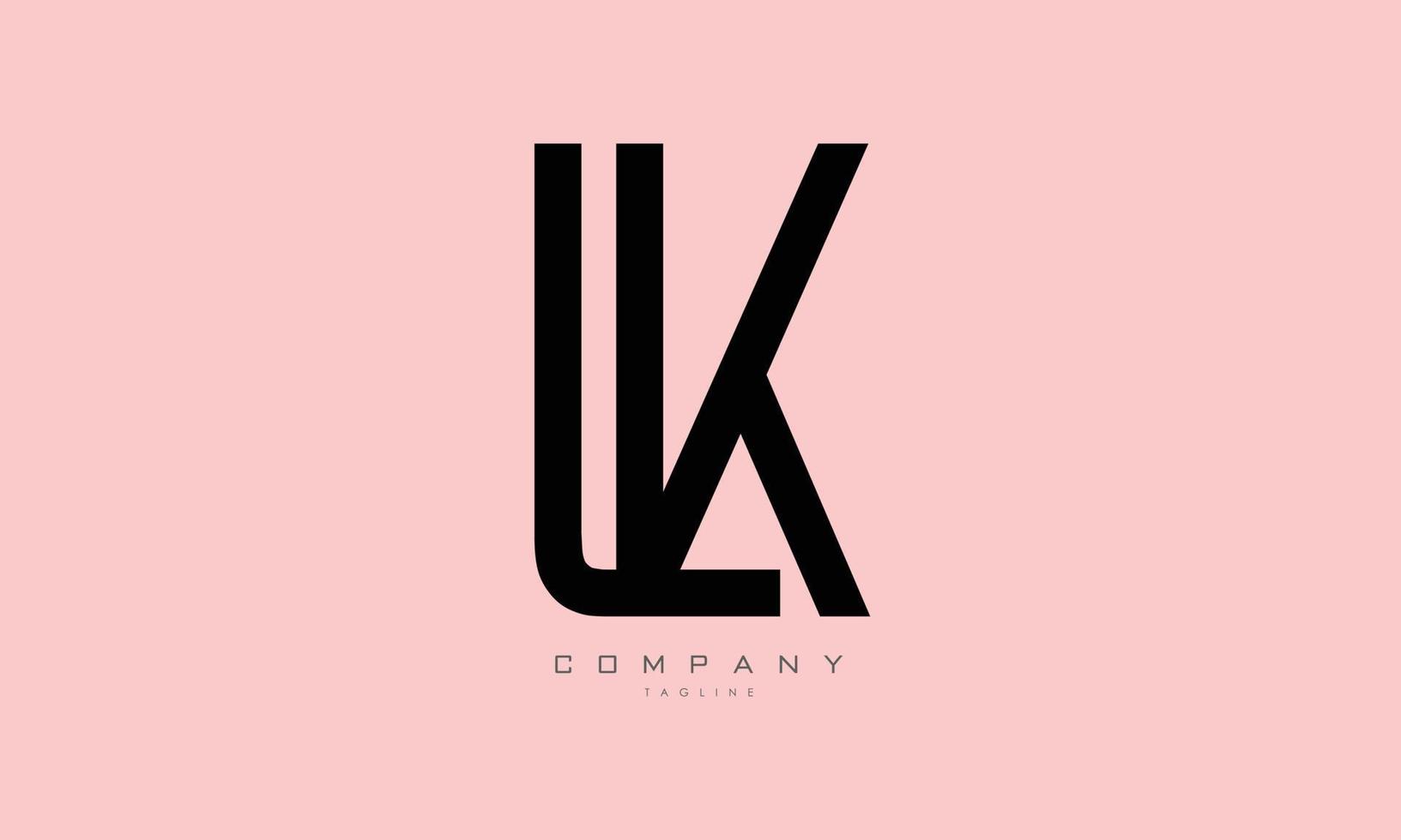 Alphabet Letters Initials Monogram Logo Lk Kl L And K 7522069 Vector
