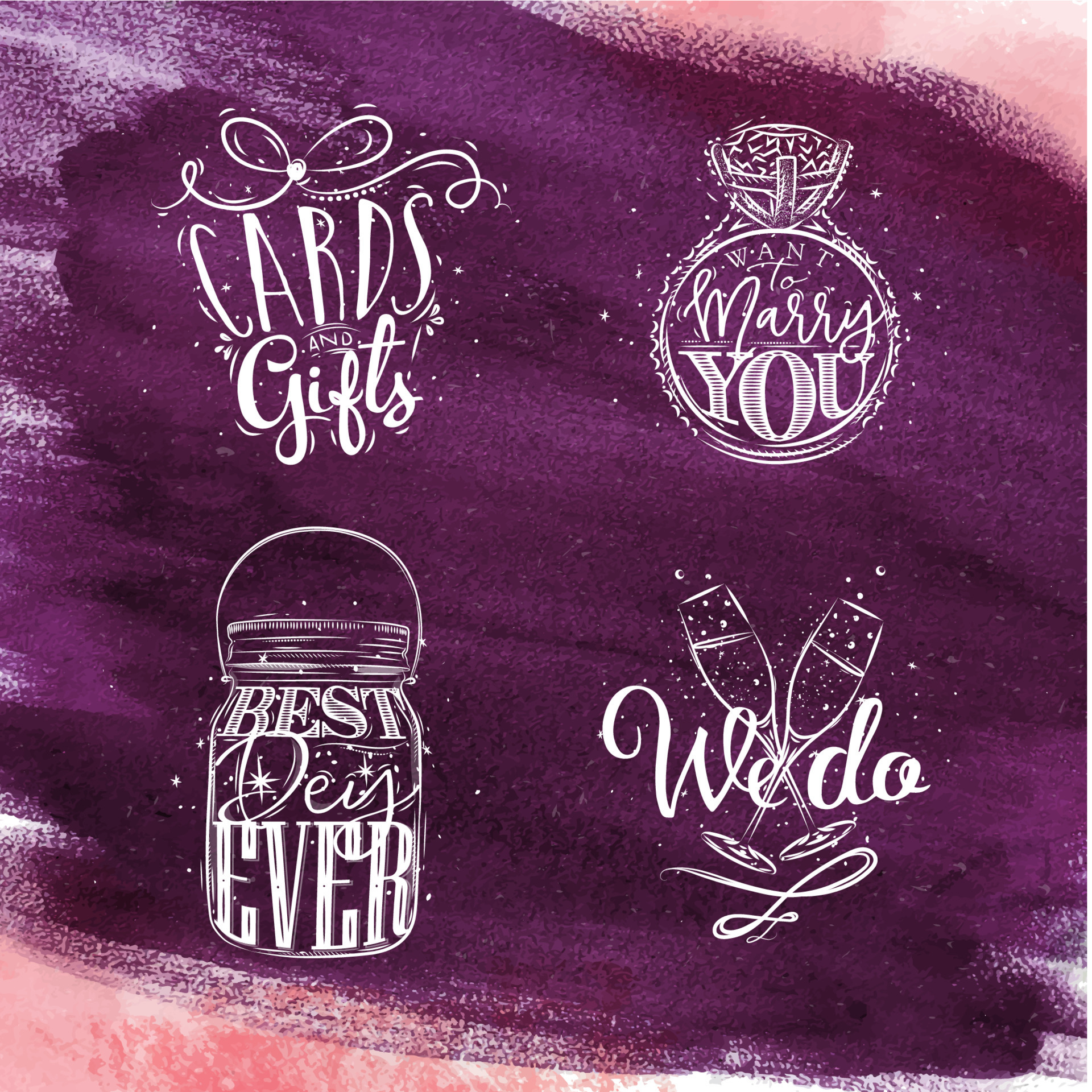 Wedding Symbols Lettering Cards And Gifts Want To Marry You Best Day wedding-symbols-lettering-cards-and-gifts-want-to-marry-you-best-day
