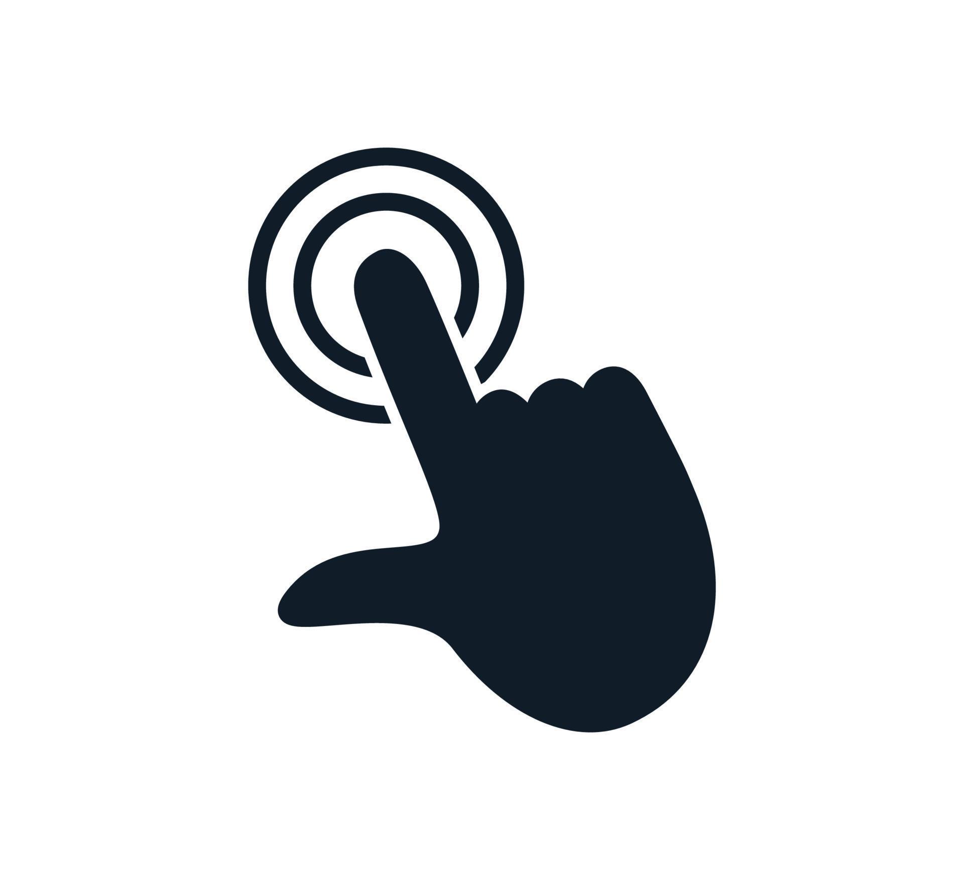 Touch screen icon vector logo design template 7526886 Vector Art at ... Touch screen icon vector logo design template 7526886 Vector Art at ...