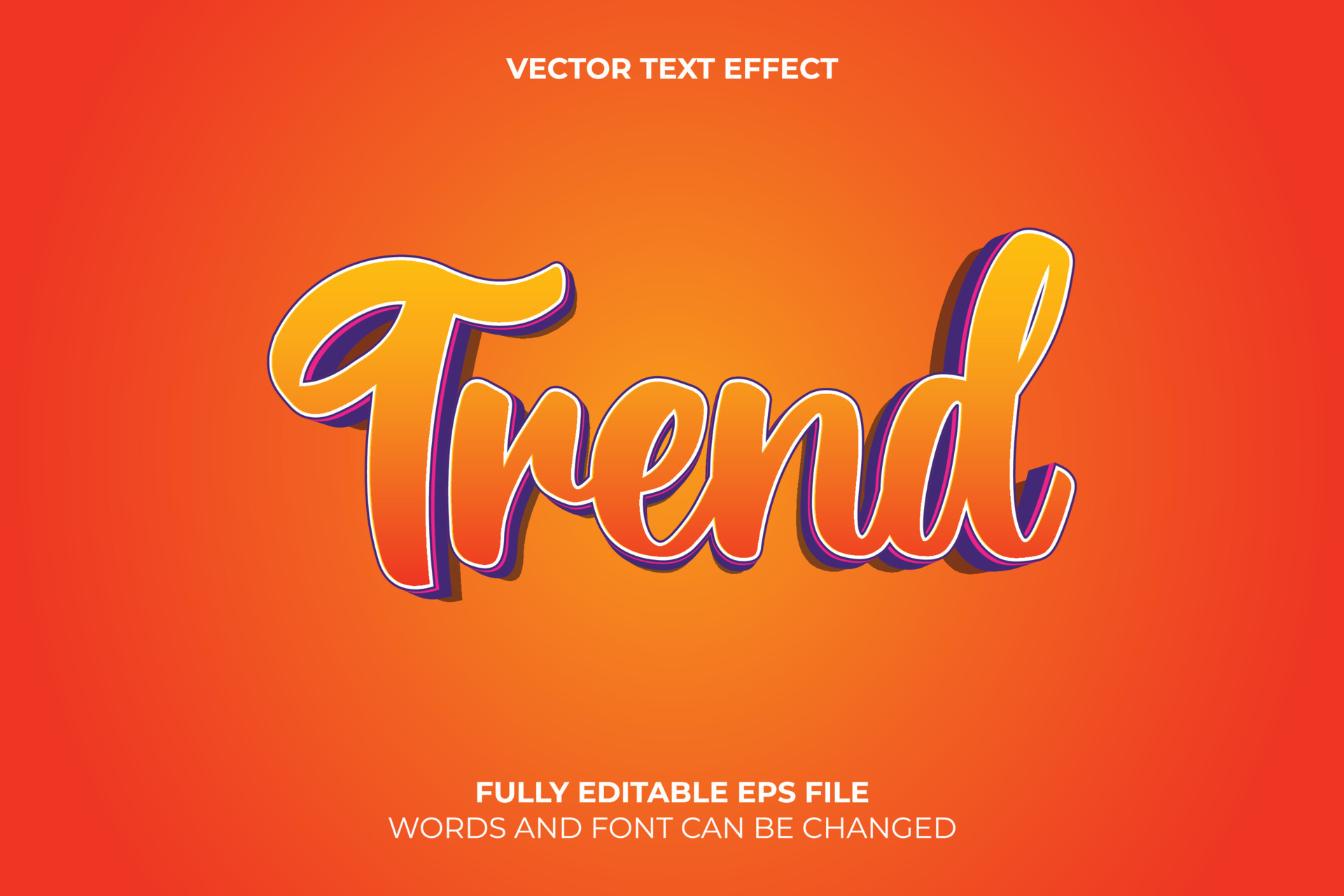 Editable 3D Vector Text Effect Template 7530890 Vector Art at Vecteezy