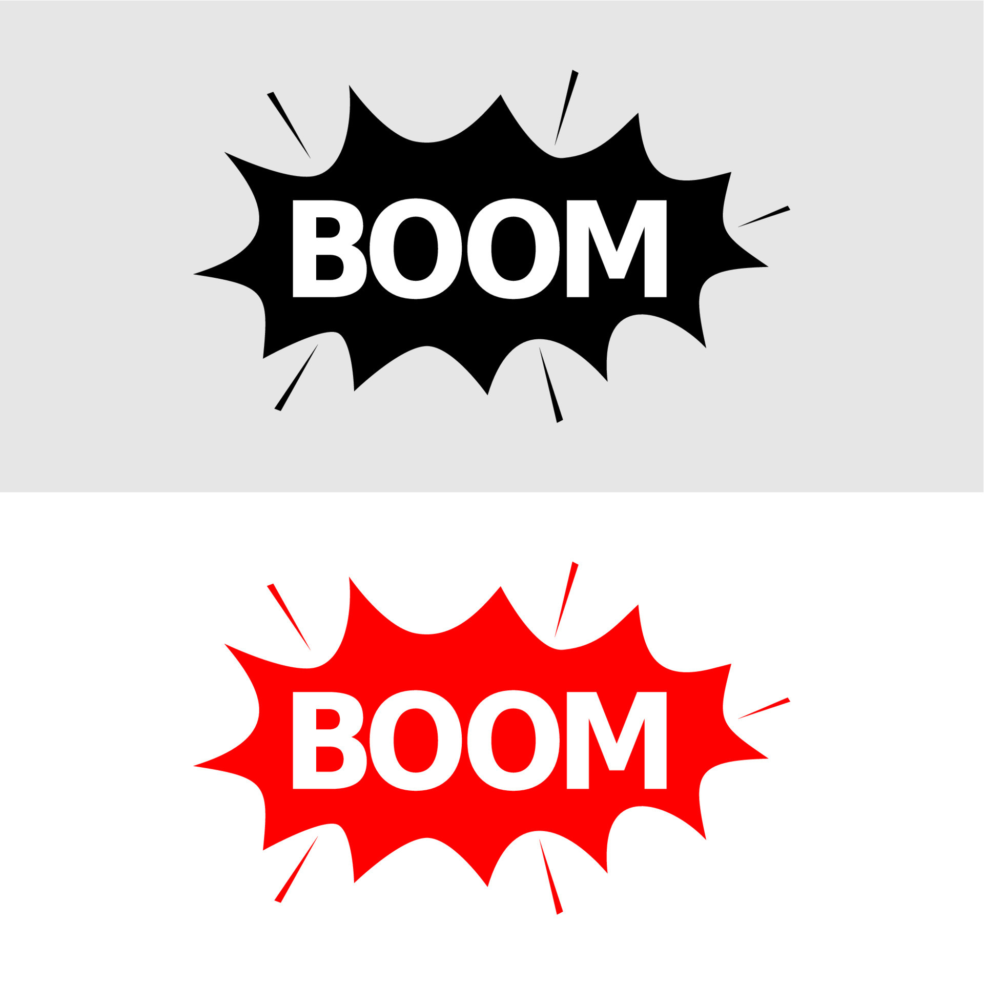 Boom Logo Vector Design element, Explosion logo 7531086 Vector Art at Vecteezy