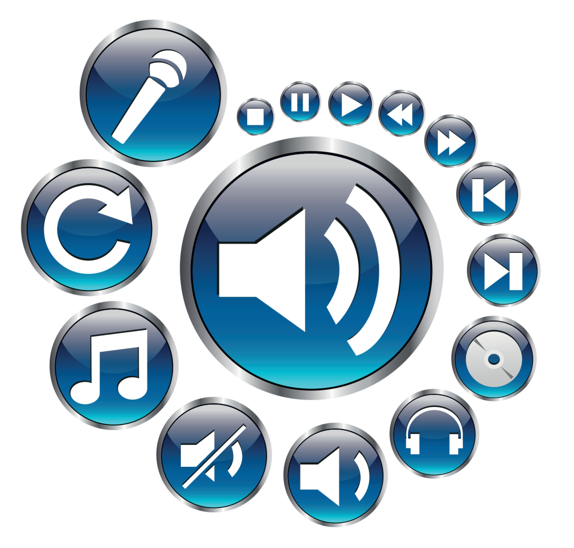 Music Symbols And Icons Blue Vector Icon Set 7538817 Vector Art At music-symbols-and-icons-blue-vector-icon-set-7538817-vector-art-at