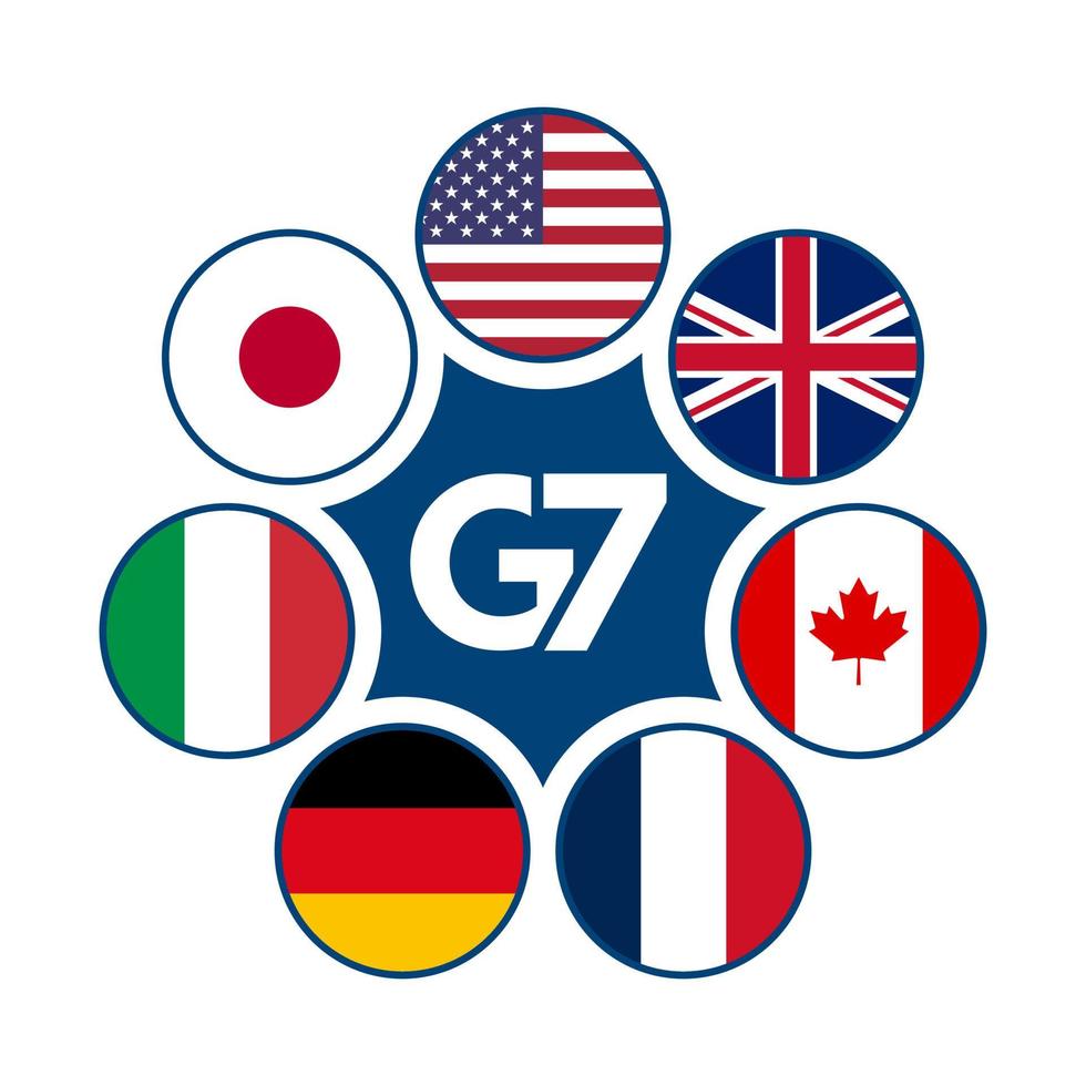 G7 member flag design vector illustration. 7547070 Vector Art at Vecteezy