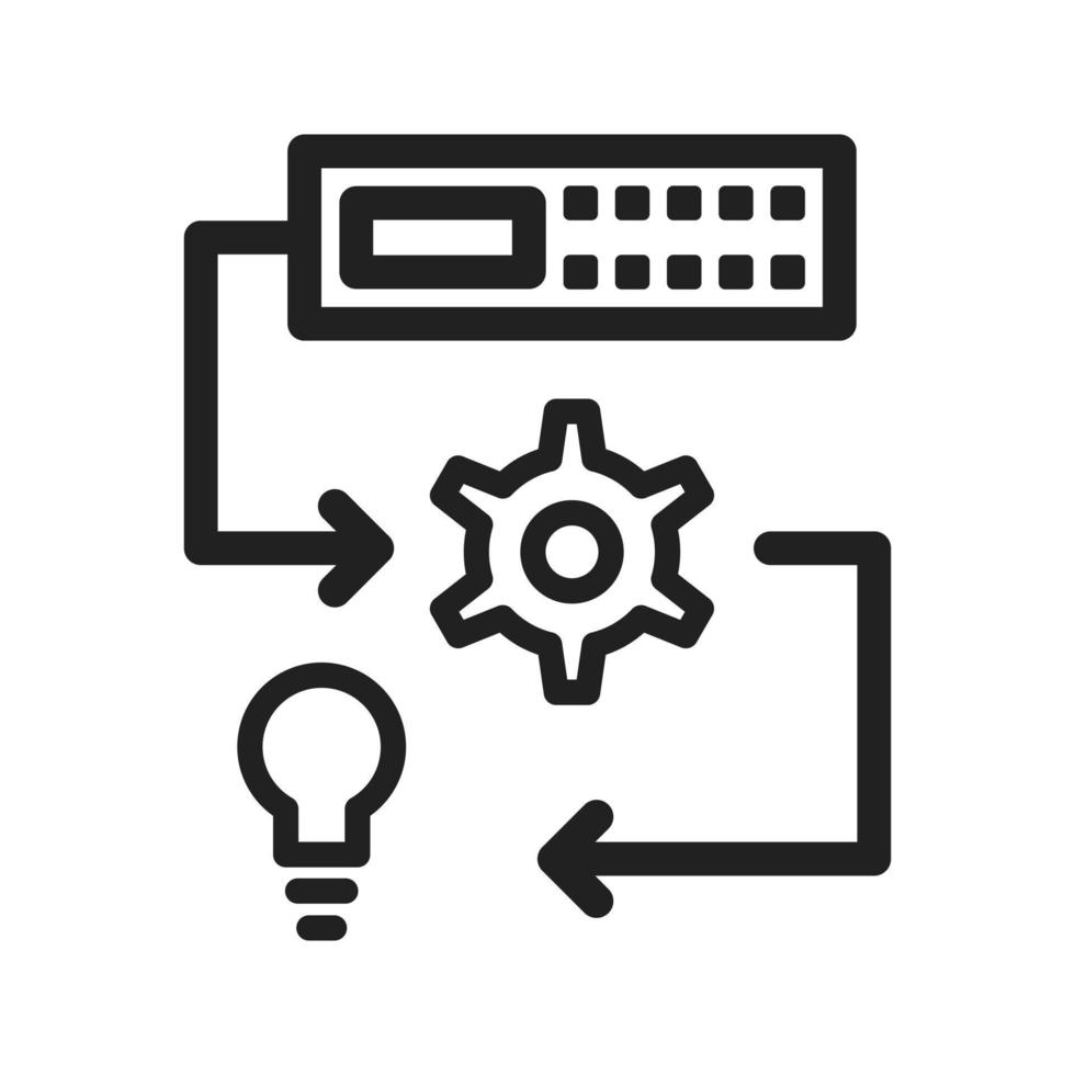 Machine Learning Line Icon 7547526 Vector Art at Vecteezy