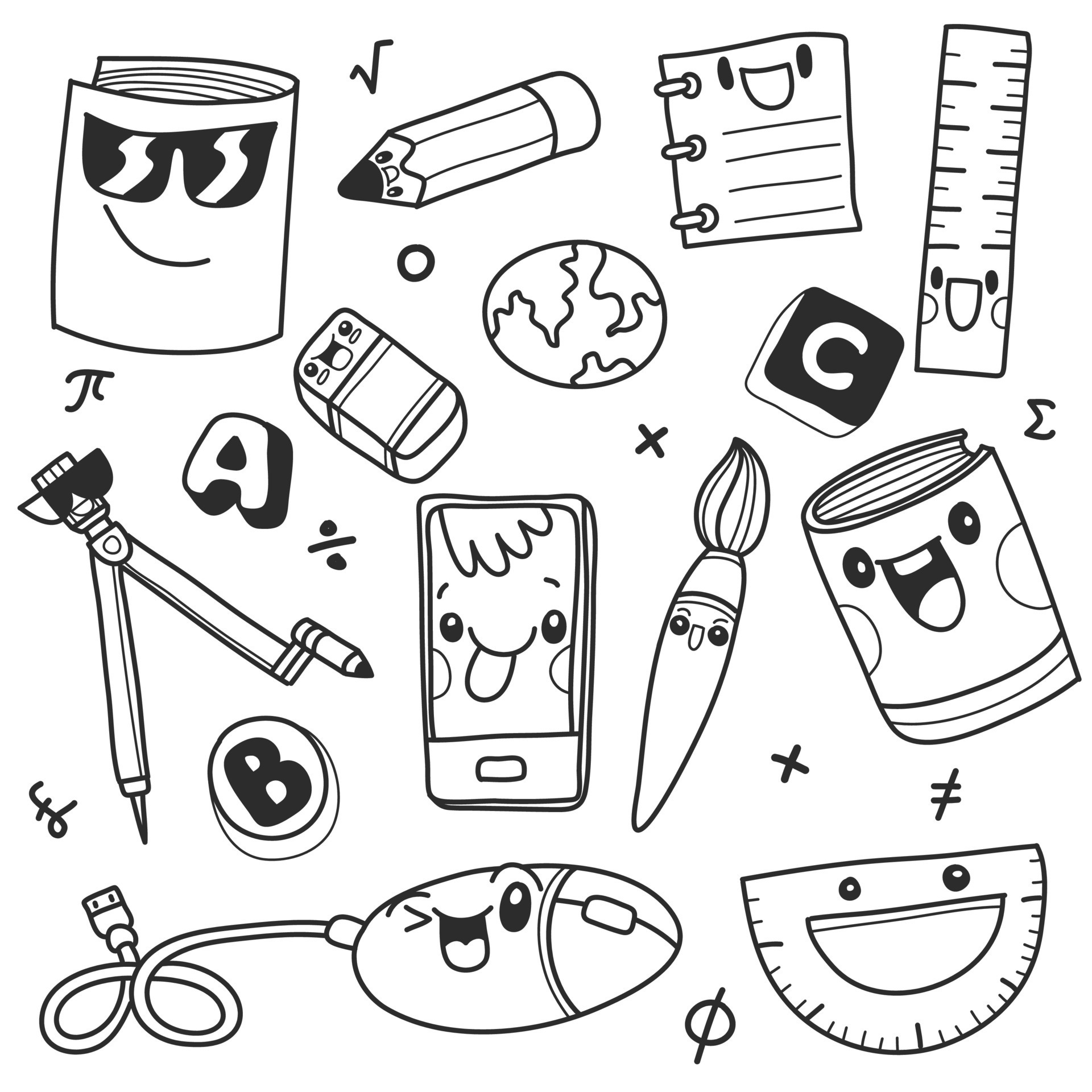 School Doodle Clip Art