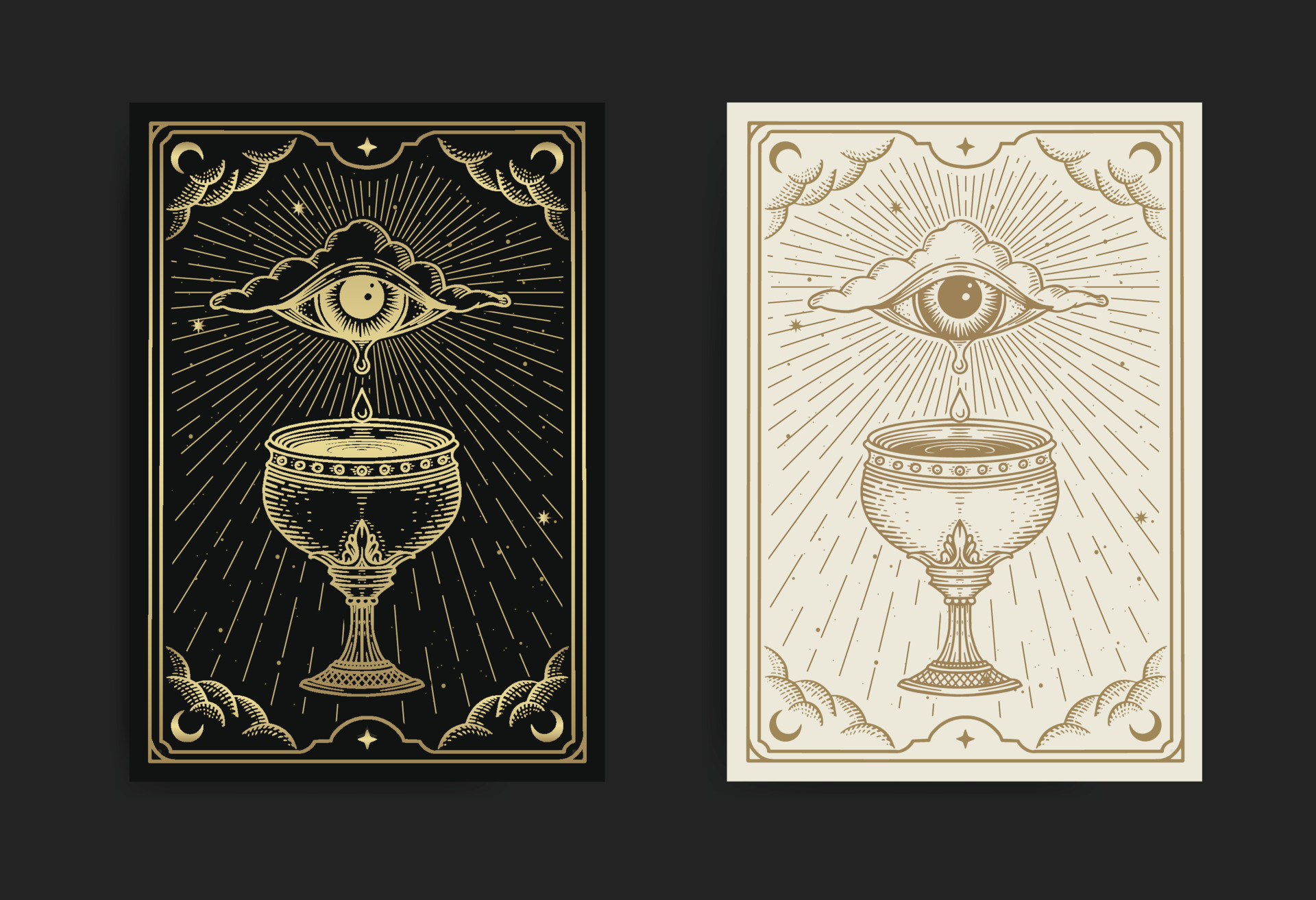 Holy Grail Or Cup With Tears From Eye 7553294 Vector Art At Vecteezy