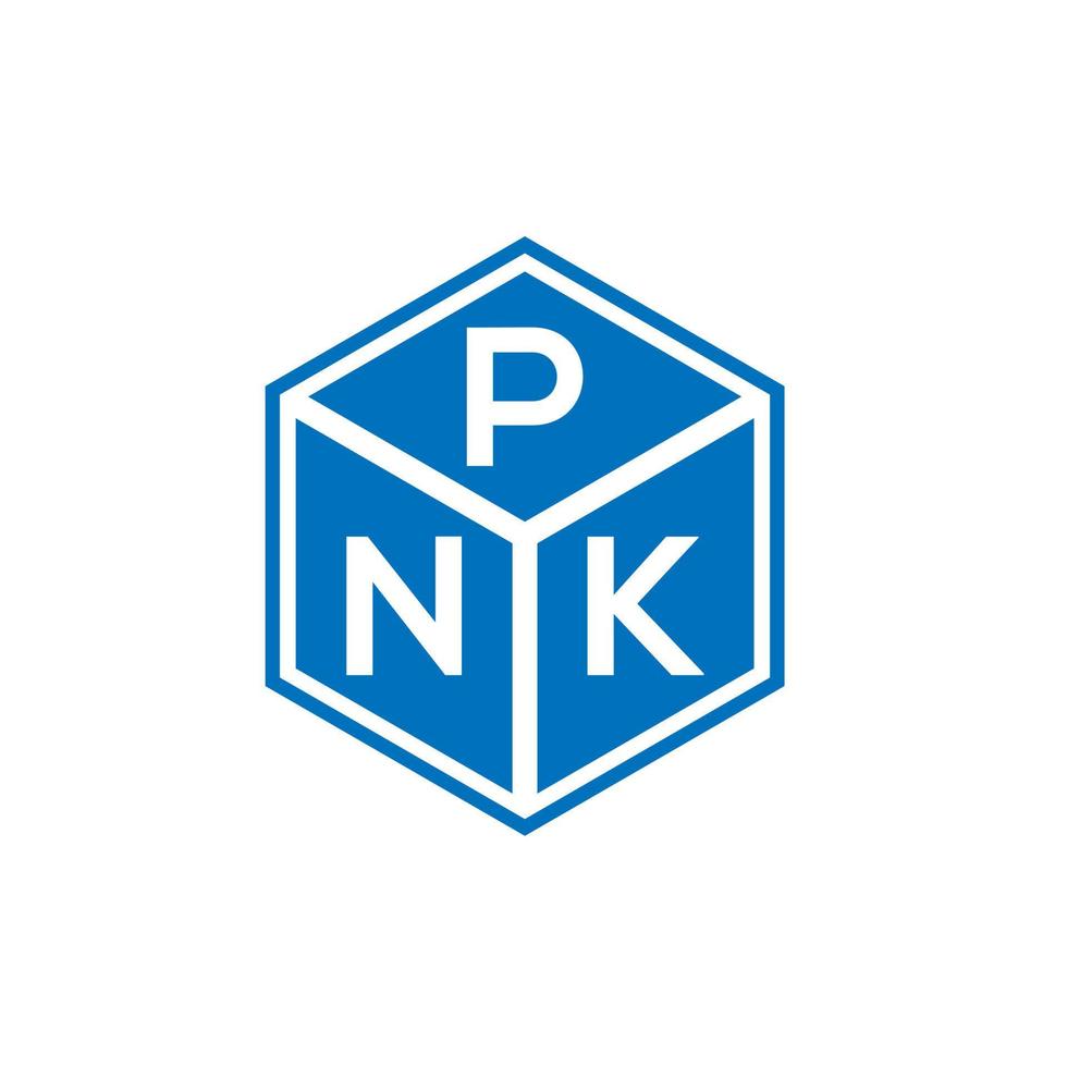 Pnk Letter Logo Design On Black Background Pnk Creative Initials Letter Logo Concept Pnk