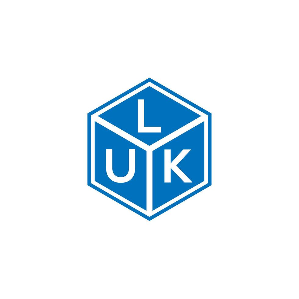 LUK letter logo design on black background. LUK creative initials letter logo concept. LUK ...