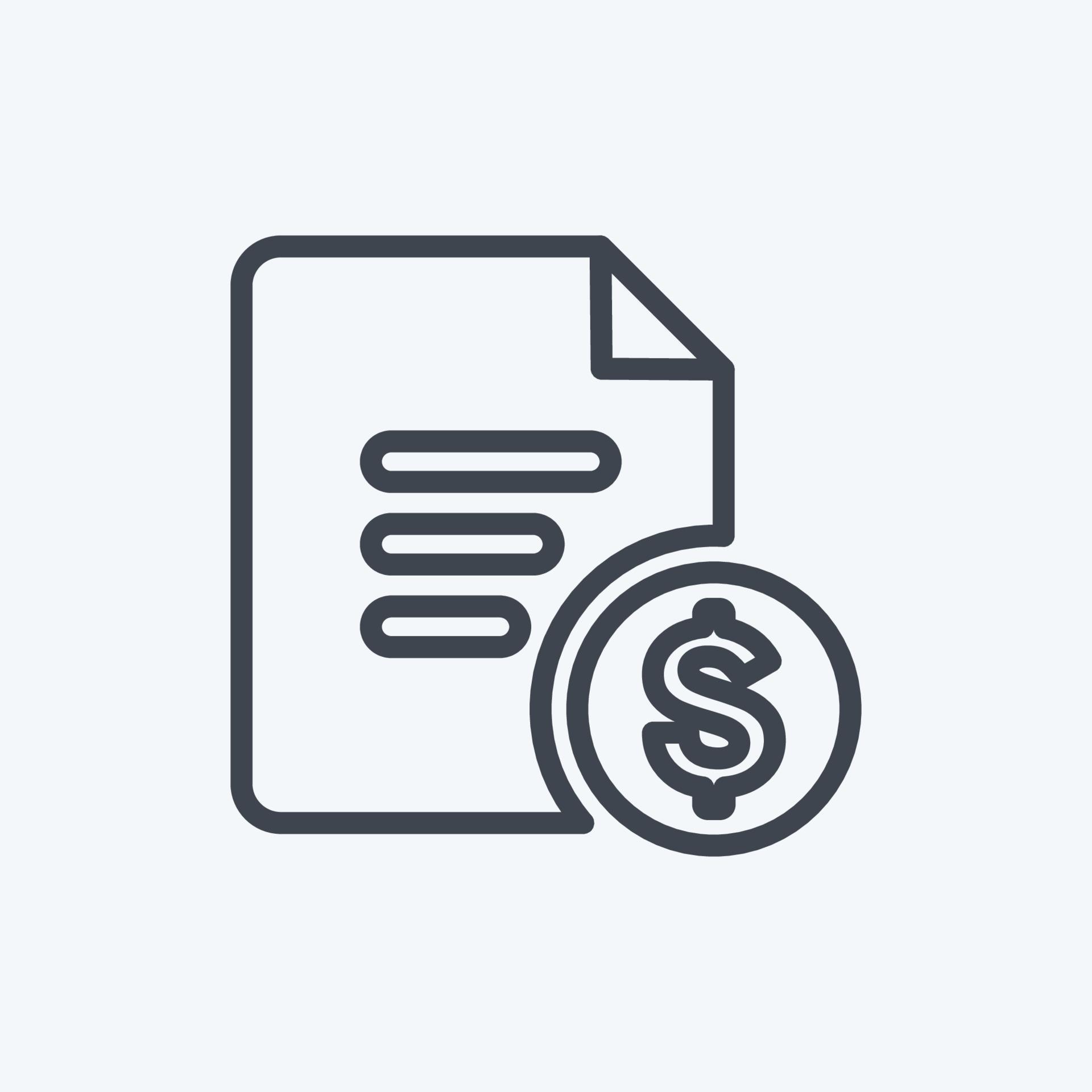 Icon Price List. suitable for Art symbol. Line Style. simple design ...