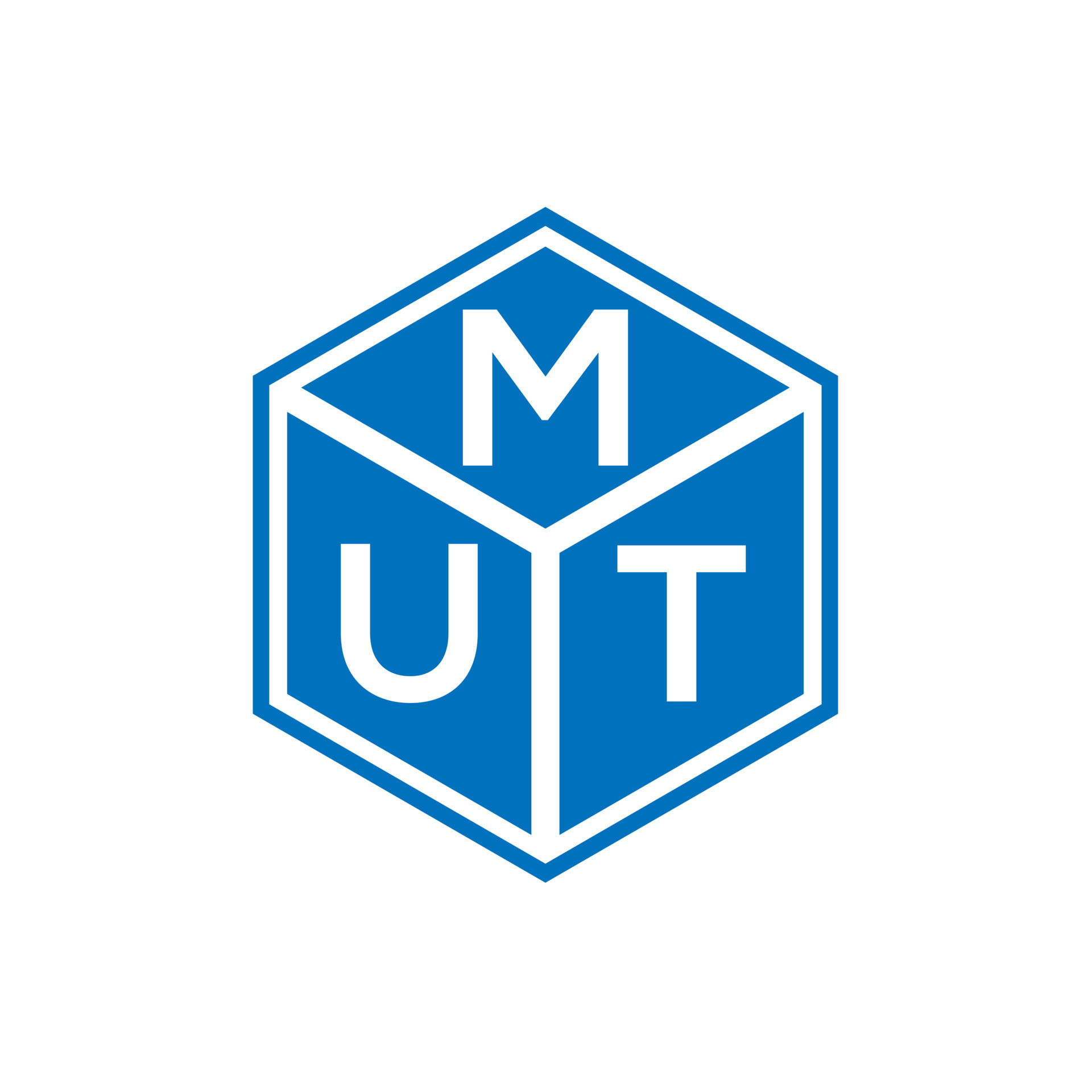 Mut Letter Logo Design On Black Background Mut Creative Initials Letter Logo Concept Mut