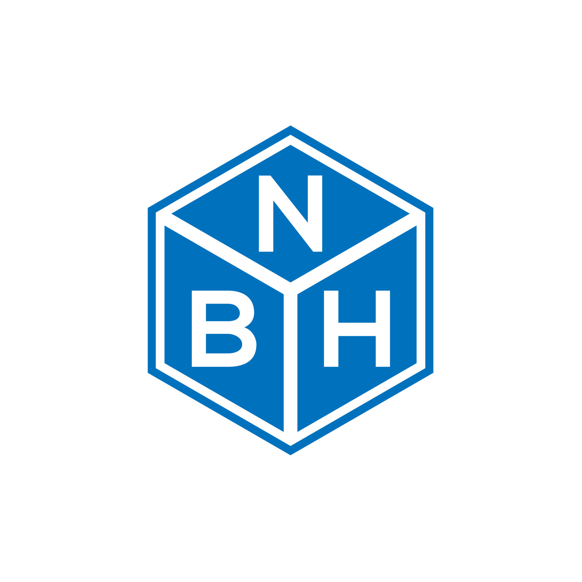diseño de logotipo de letra nbh sobre fondo negro. concepto de logotipo de letra de iniciales ...