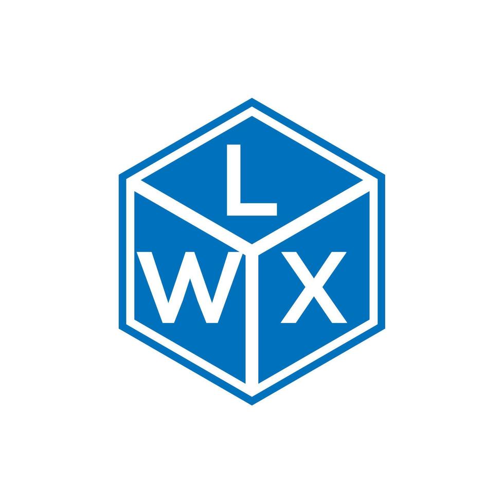 LWX letter logo design on black background. LWX creative initials letter logo concept. LWX ...