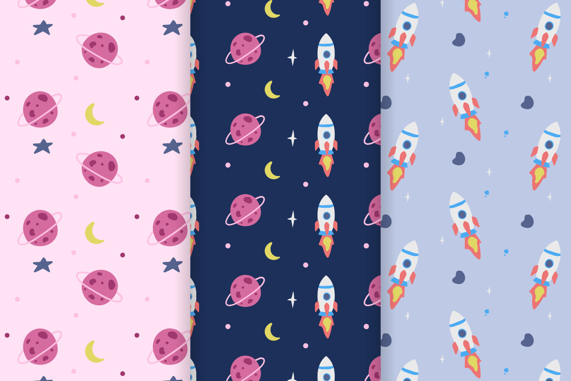 rocket pattern vector 7557745 Vector Art at Vecteezy