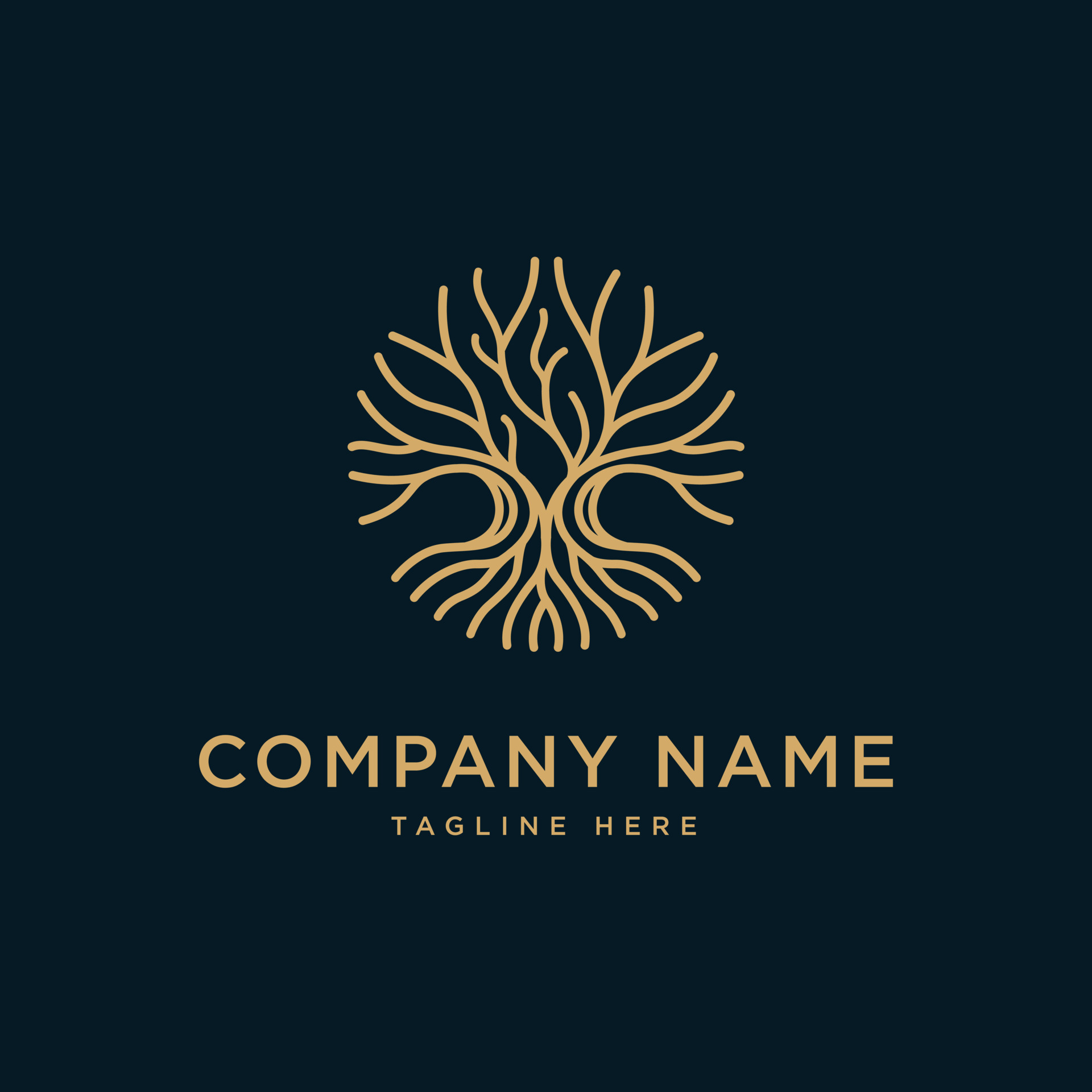 Tree vector icon. Nature trees logo design template 7559193 Vector Art ...