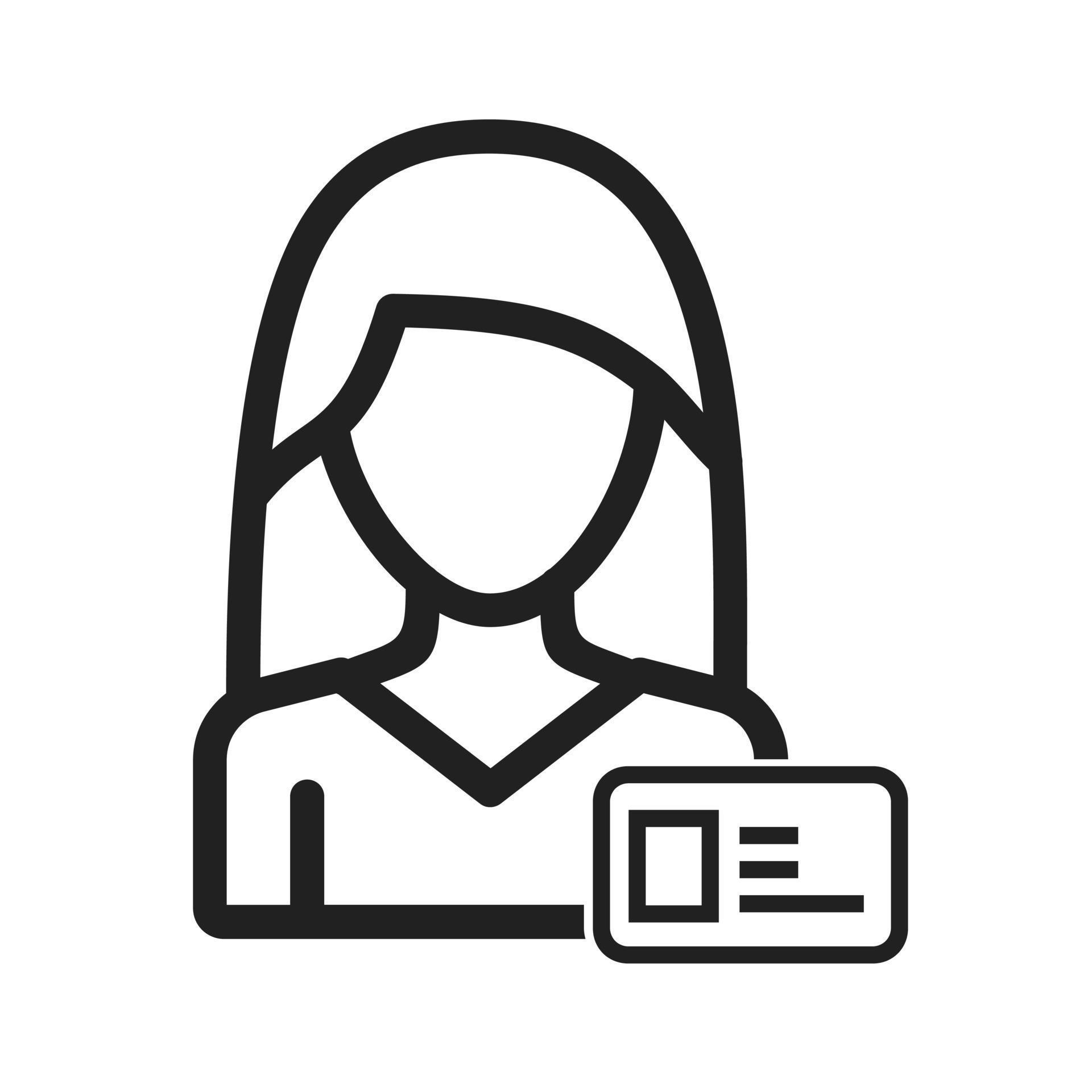 Woman ID Card Line Icon 7569456 Vector Art at Vecteezy Woman ID Card Line Icon 7569456 Vector Art at Vecteezy