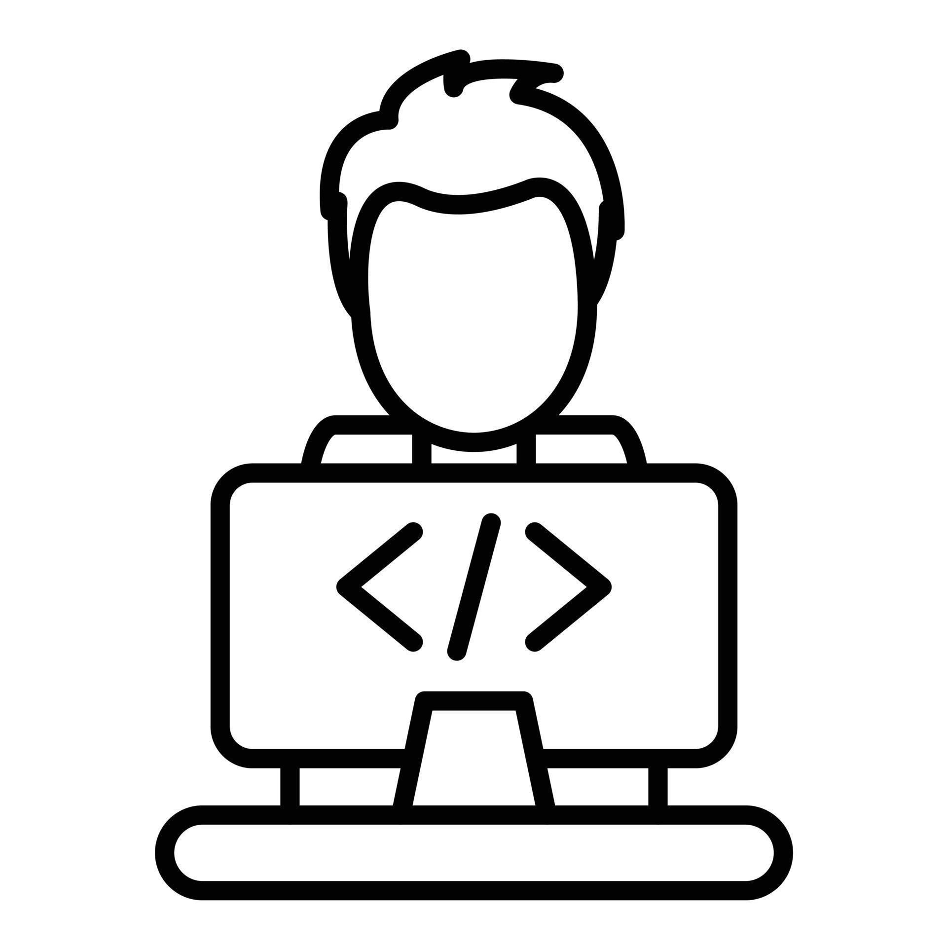 Programmer Line Icon 7571310 Vector Art at Vecteezy