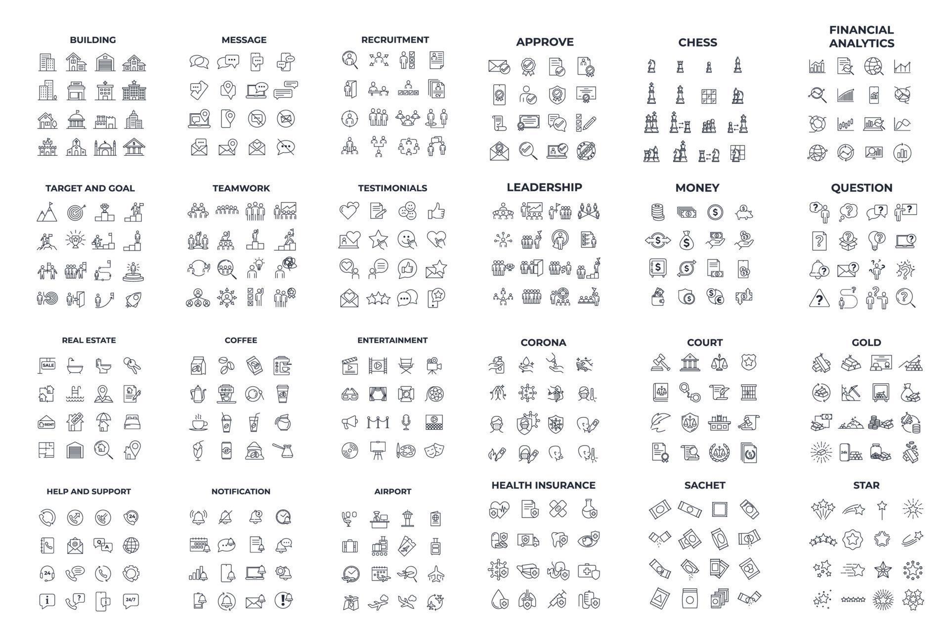 mega collection icon pack symbol template for graphic and web design ...