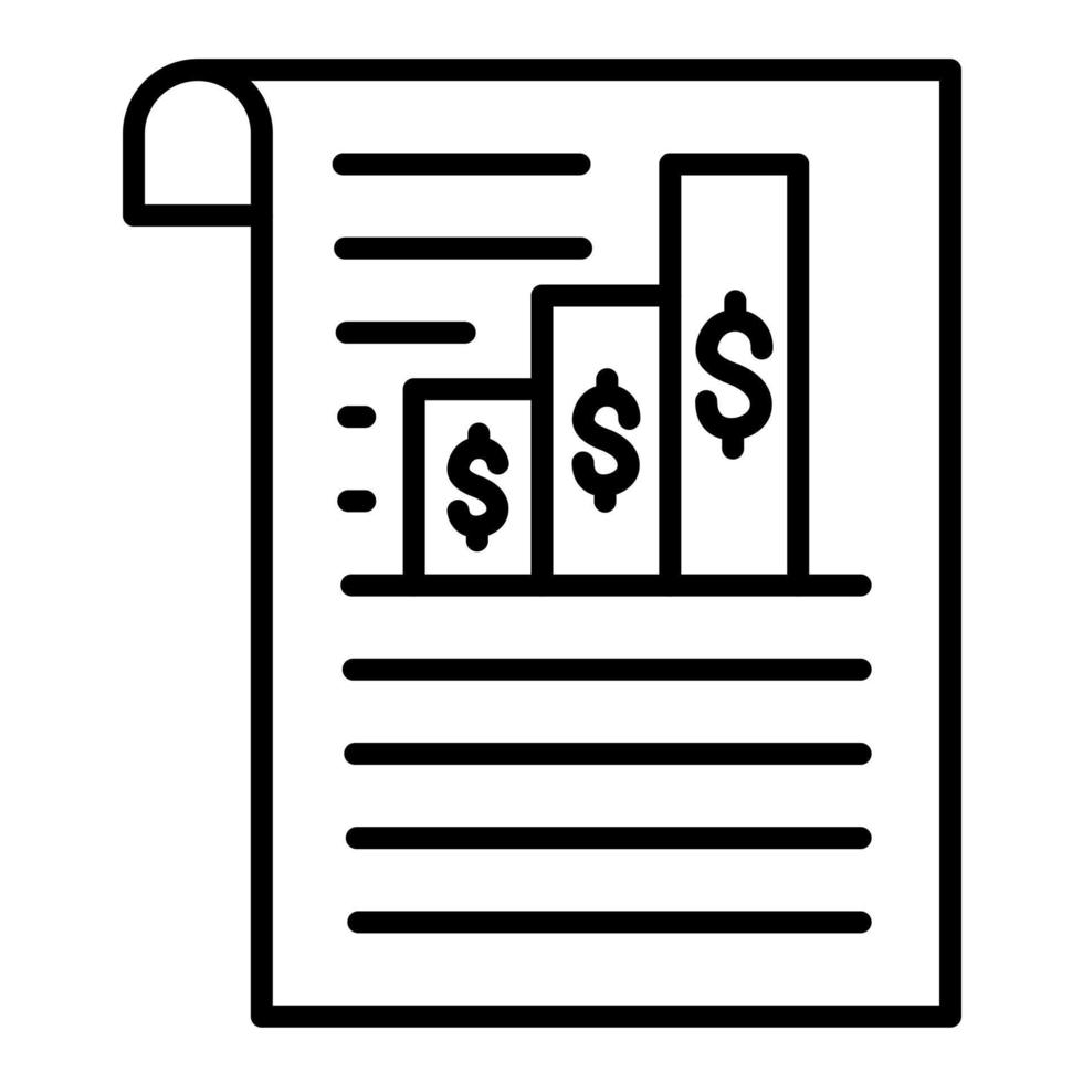 Business Document Line Icon 7585009 Vector Art at Vecteezy