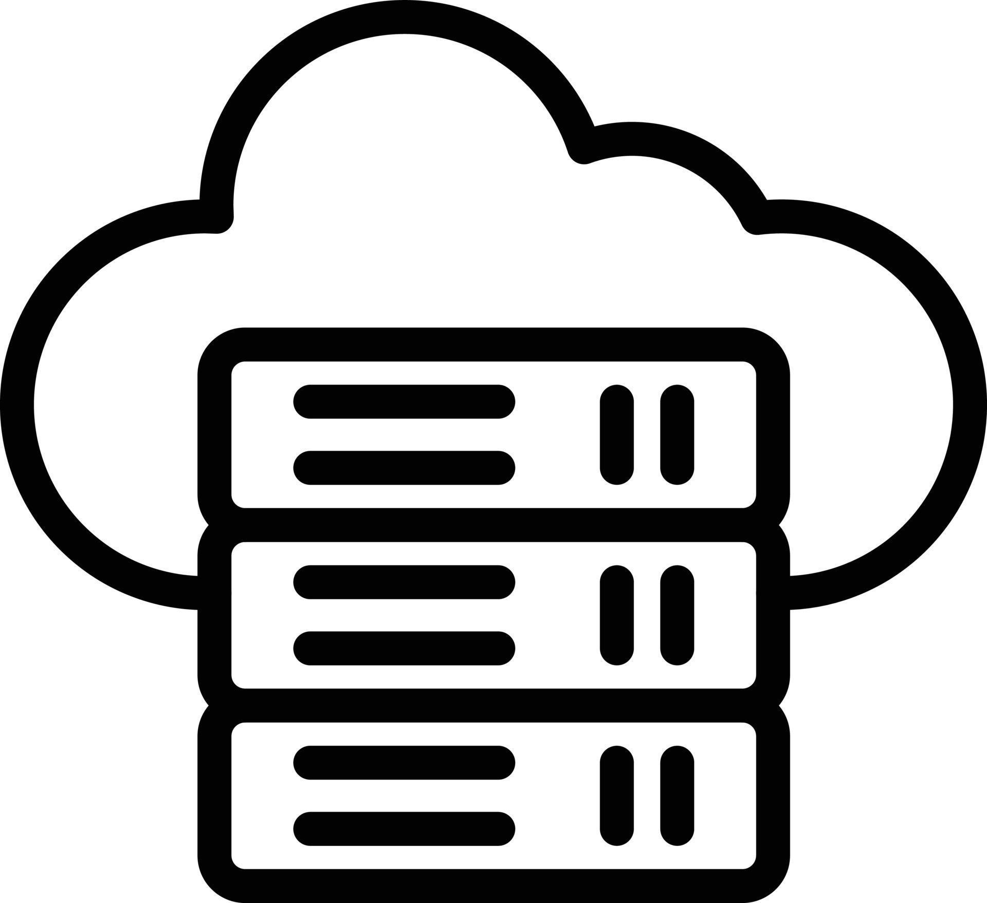 Database Vector Icon Design Illustration 7600375 Vector Art at Vecteezy