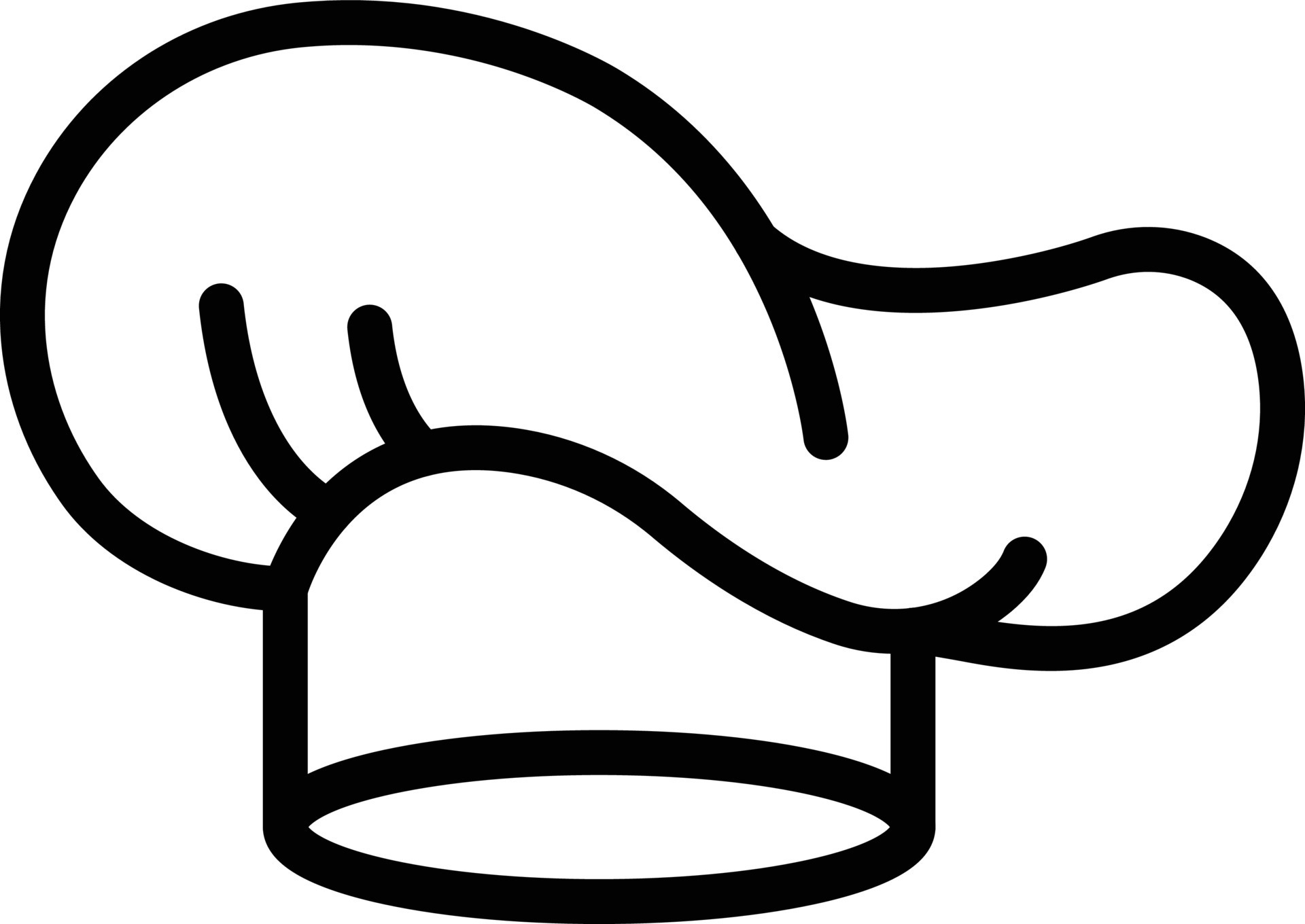 Chef Hat Vector Icon Design Illustration 7606572 Vector Art at Vecteezy