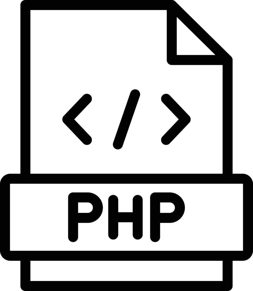 ilustración de diseño de icono de vector de php 7607345 Vector en Vecteezy