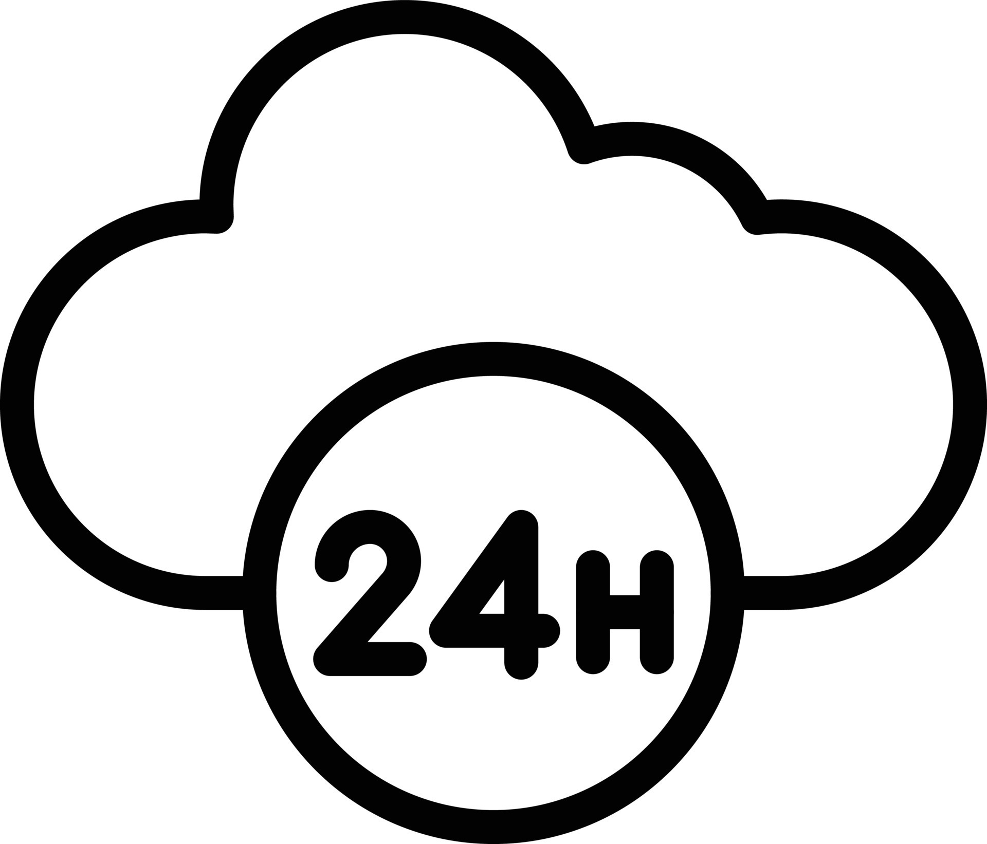 Ilustraci n De Dise o De Icono De Vector De 24 Horas 7607552 Vector En ilustraci-n-de-dise-o-de-icono-de-vector-de-24-horas-7607552-vector-en