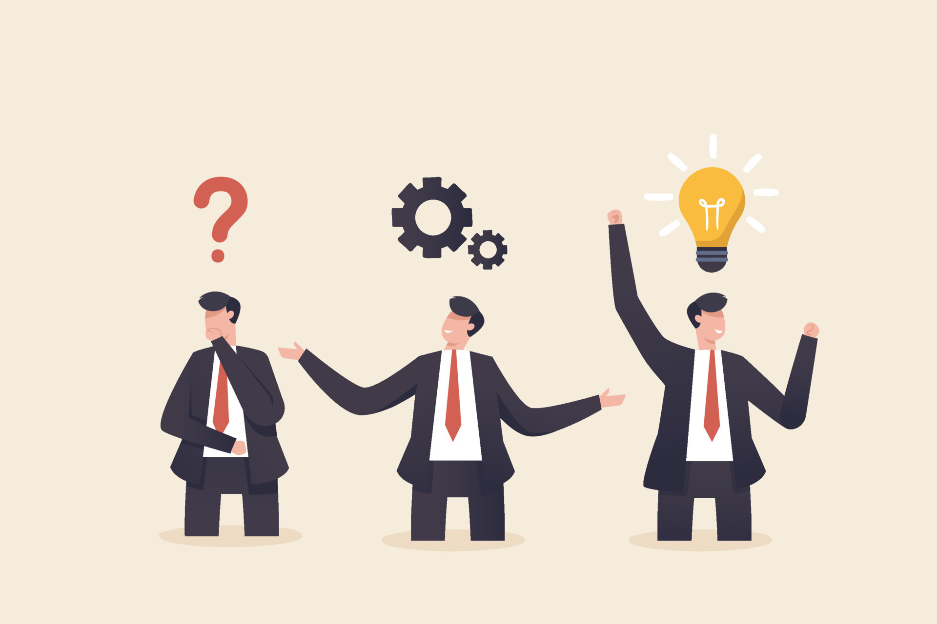 estrategia, idea, éxito. proceso de implementación o concepto de ...