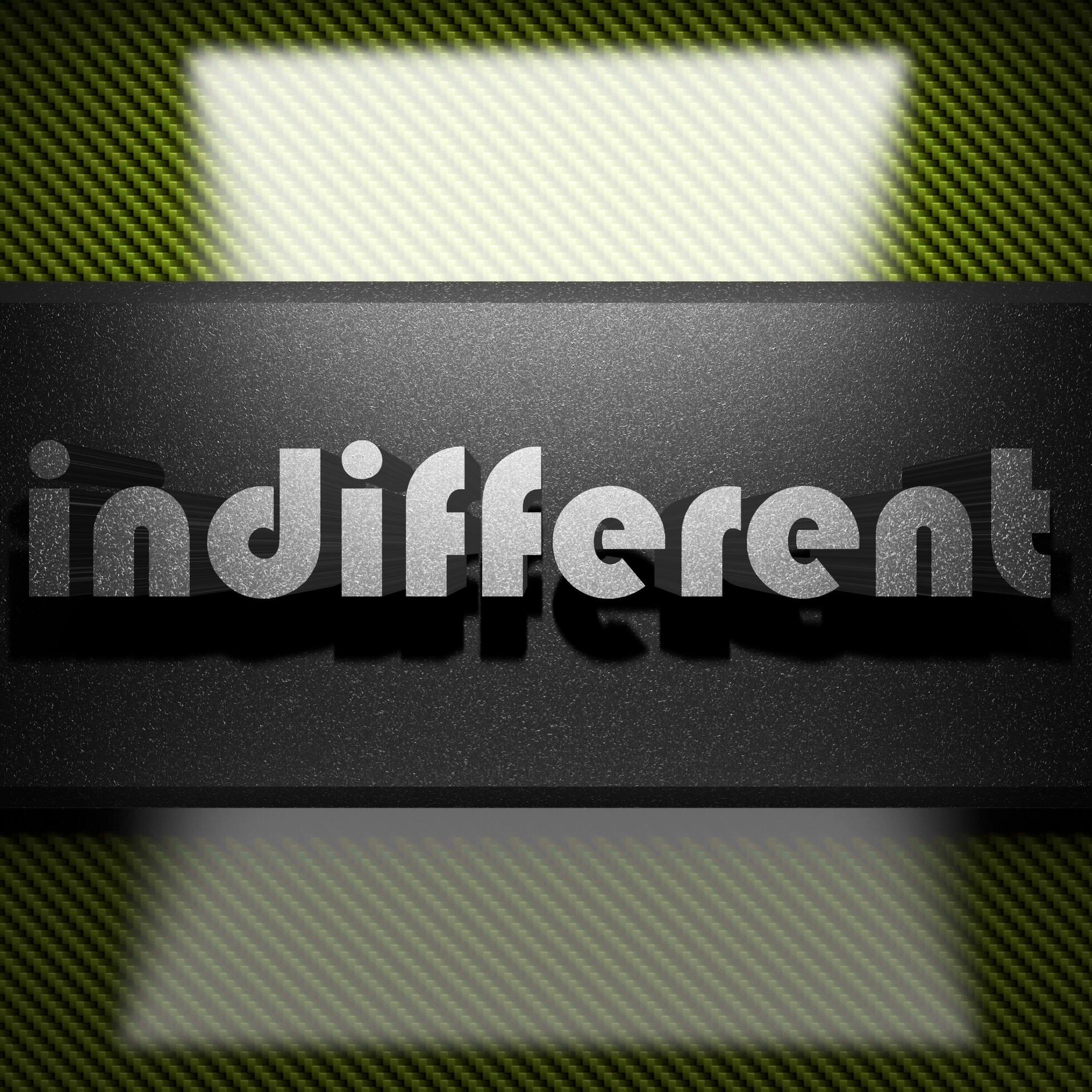 indifferent word of iron on carbon 7614168 Stock Photo at Vecteezy