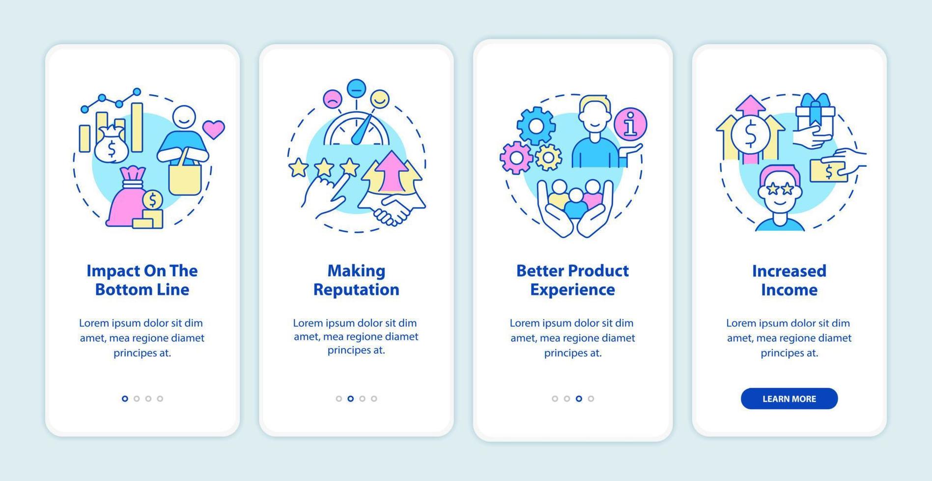 Benefits Of Customer Service Onboarding Mobile App Screen Good Support