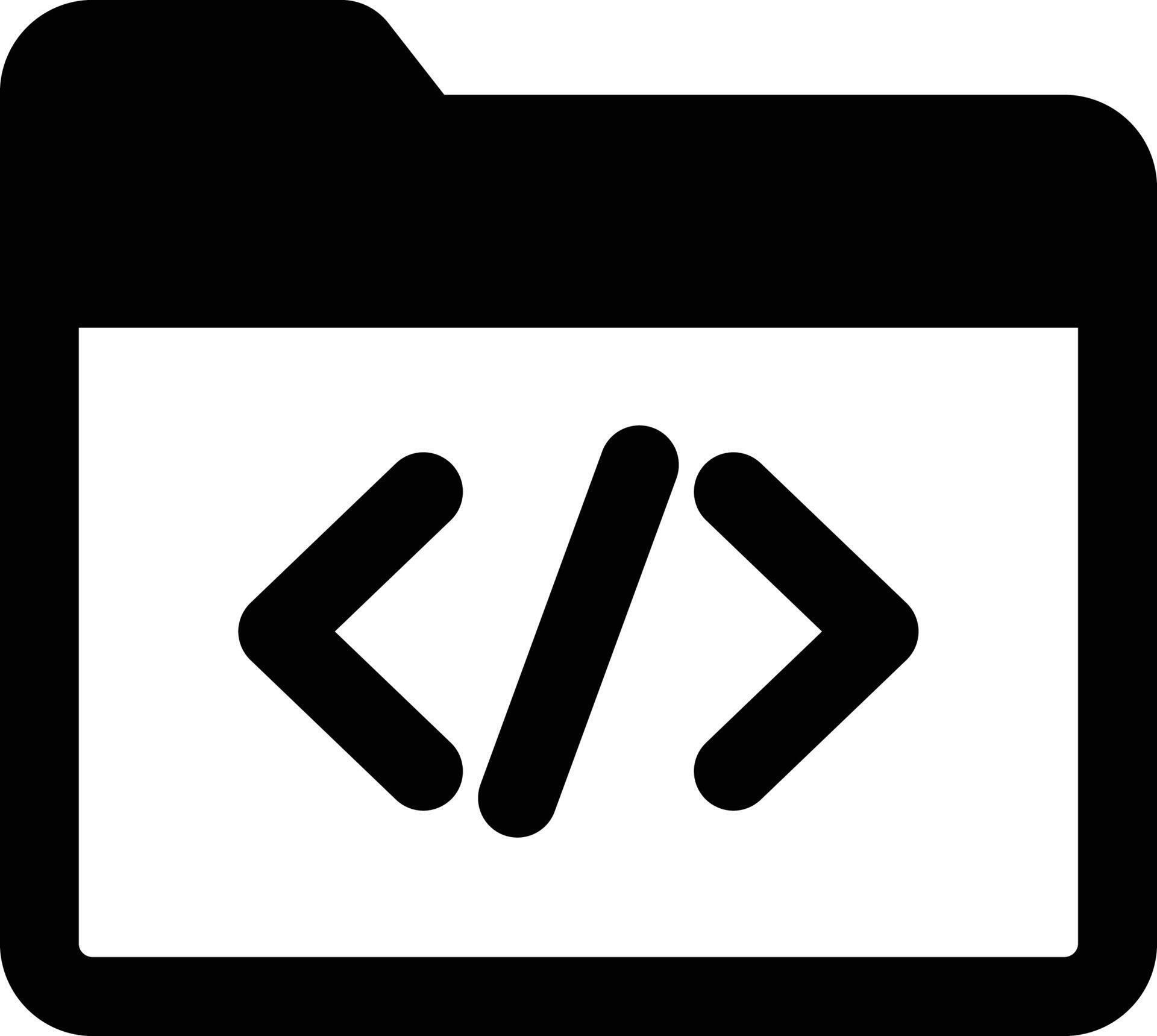 Coding folder Isolated Vector icon which can easily modify or edit ...