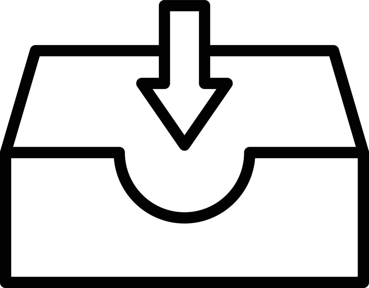 drawer download Isolated Vector icon which can easily modify or edit ...