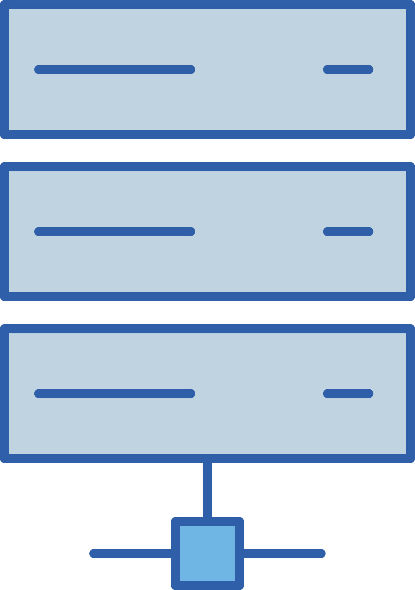 Database Server Vector Icon That Can Easily Modify Or Edit 7628894