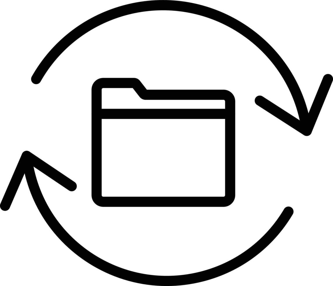 Sync folder Isolated Vector icon which can easily modify or edit 7629070 Vector Art at Vecteezy