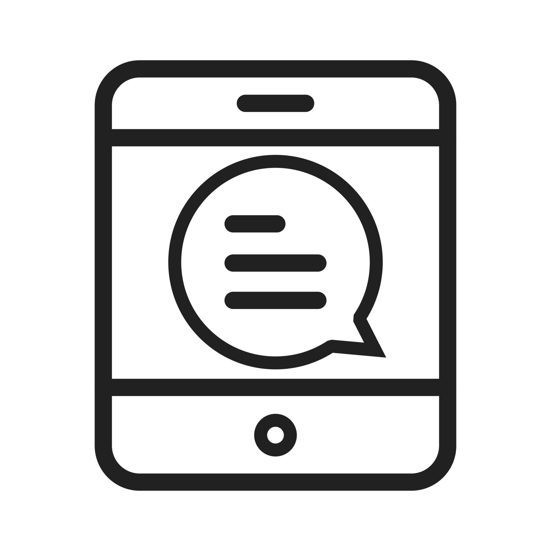 Text Message II Line Icon 7629758 Vector Art at Vecteezy