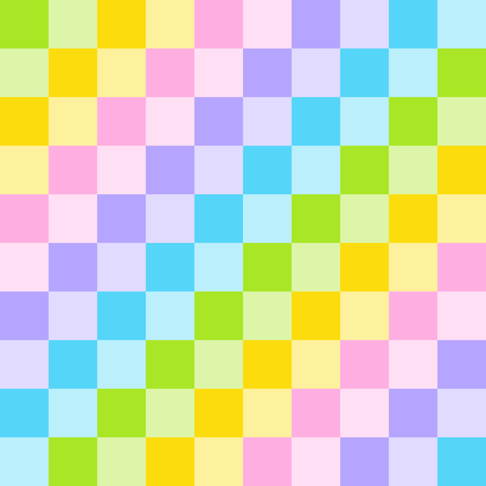Pastel Rainbow Polkadot Circle Round Check Checkered Gingham Pattern ...