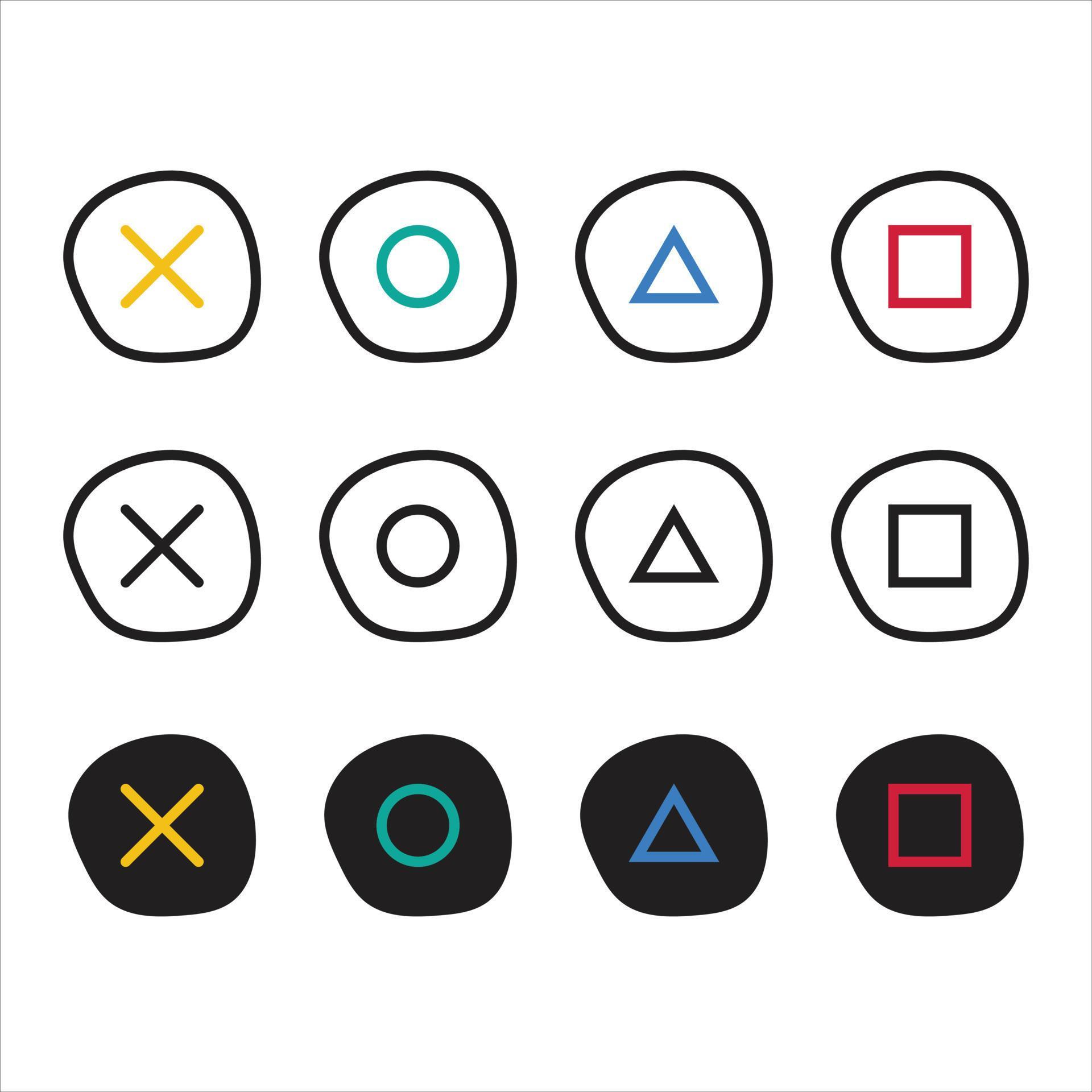 console button symbol vector for website icon presentation 7633013 ...