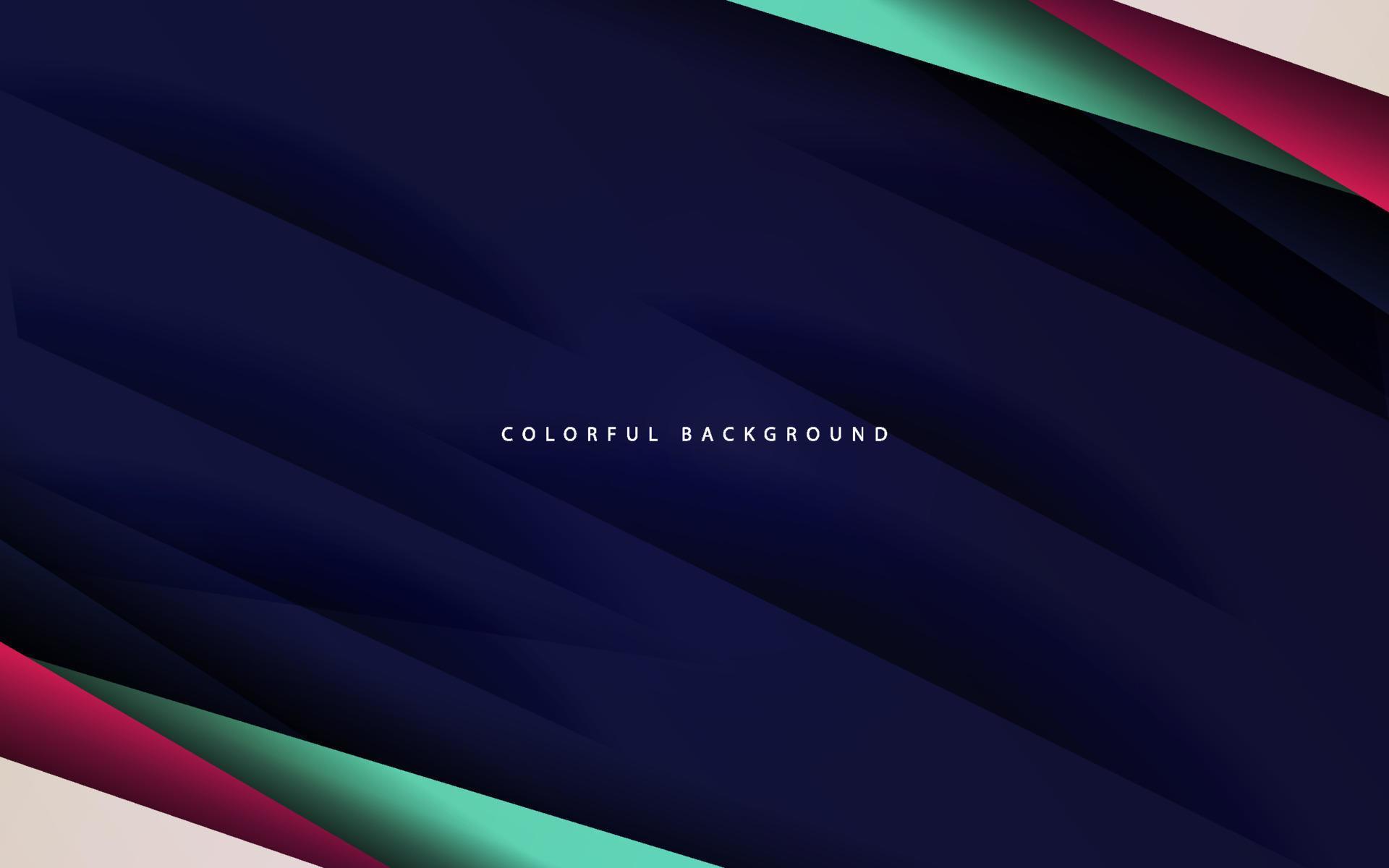 Abstract Dynamic Shape Overlap Layer Background Multicolor 7633809