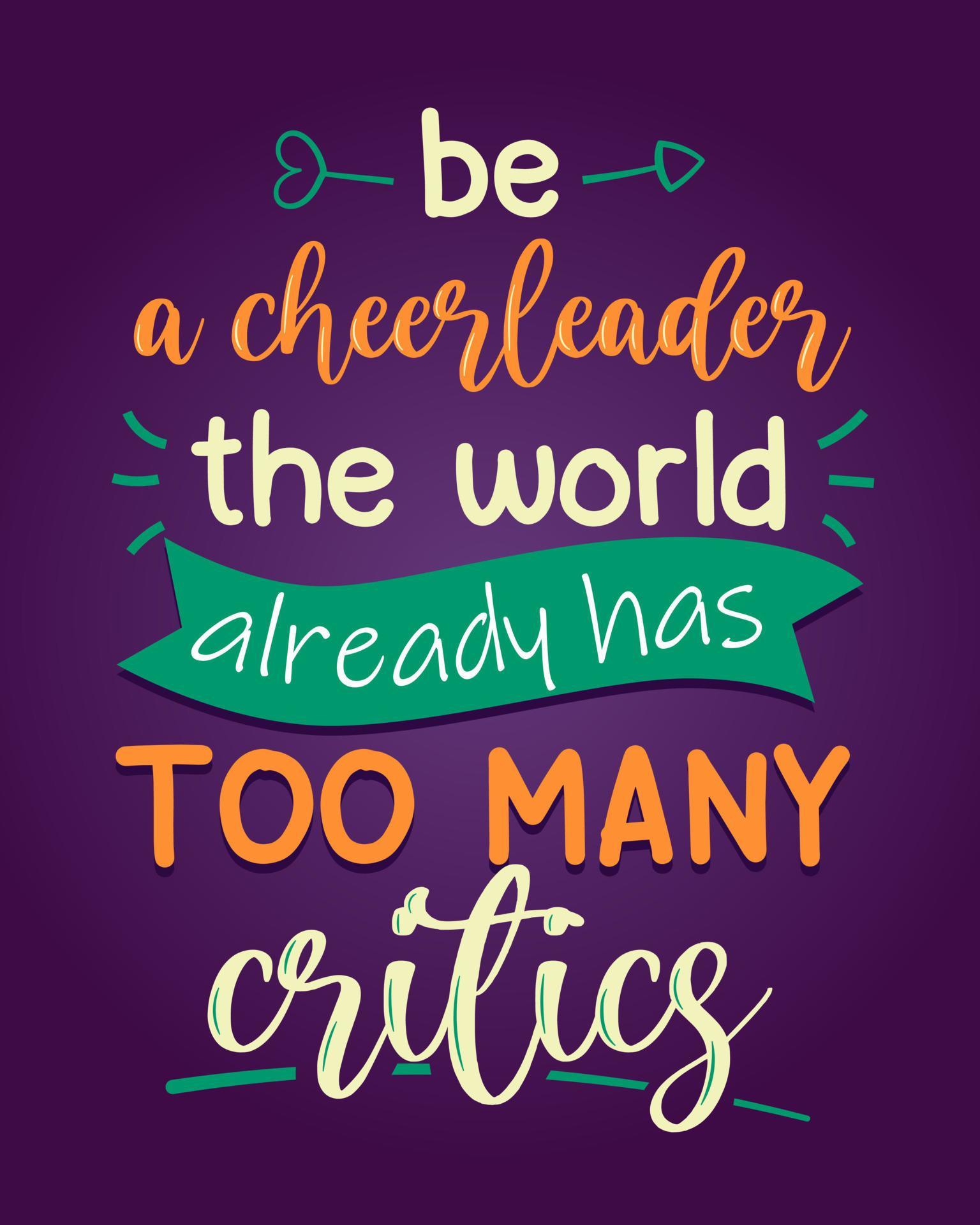 Encouraging colorful lettering poster. Perfect for print or web ... Encouraging colorful lettering poster. Perfect for print or web ...