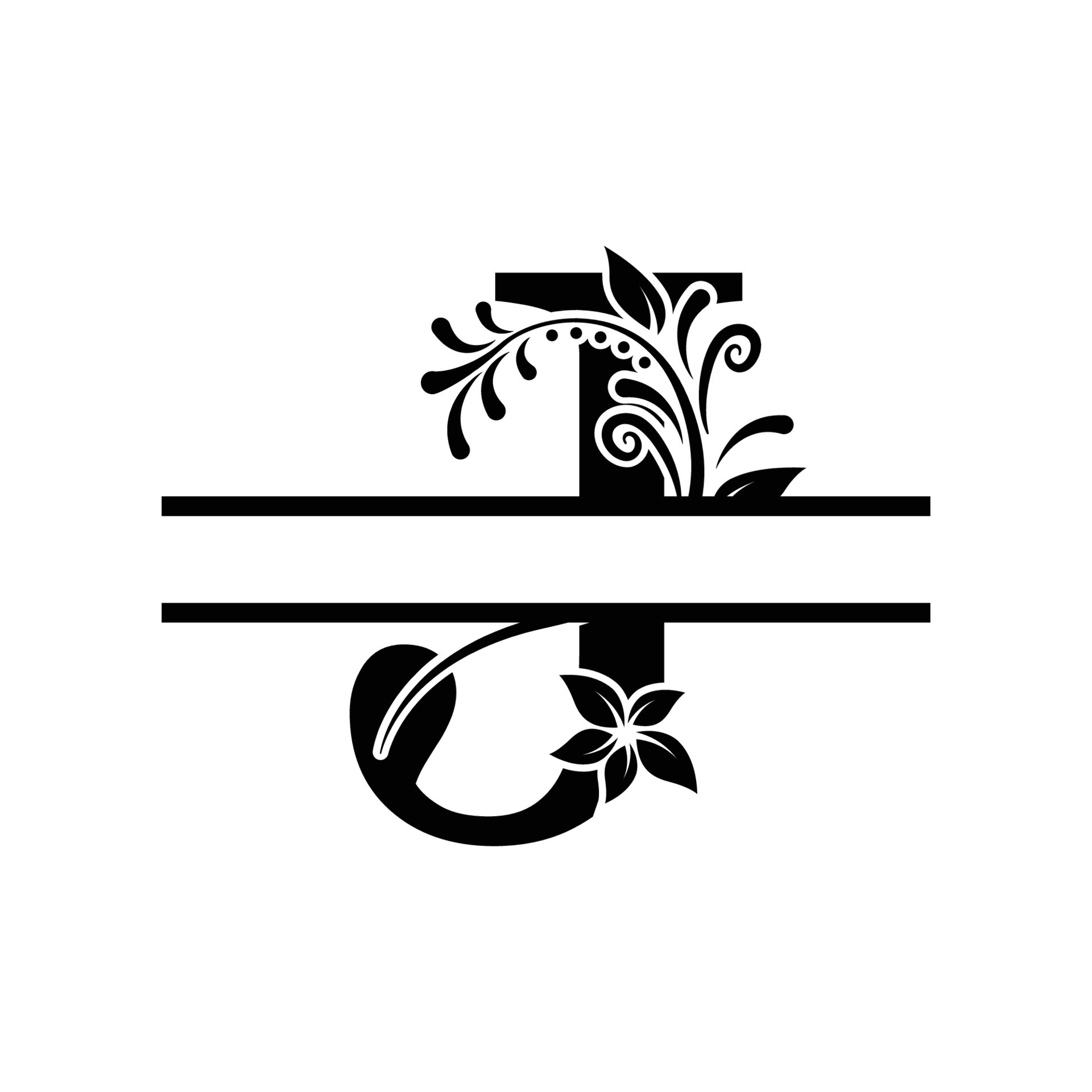Initial J Decorative Monogram Split Letter Vector 7634082 Vector Art at ... Initial J Decorative Monogram Split Letter Vector 7634082 Vector Art at ...
