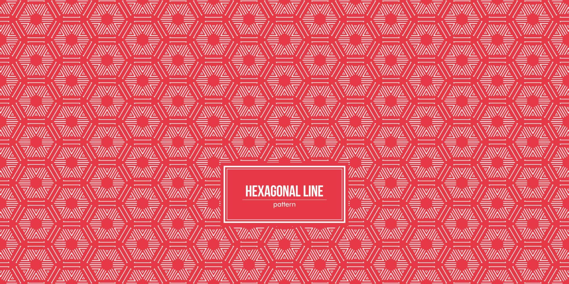 multiple hexagonal line pattern with red background 7638459 Vector Art ...