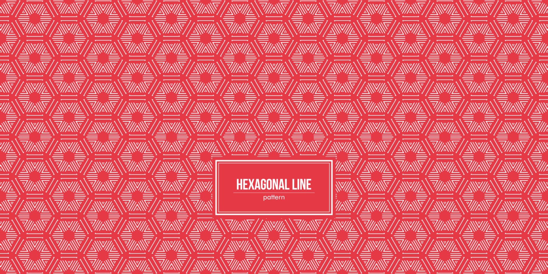 multiple hexagonal line pattern with red background 7638459 Vector Art ...