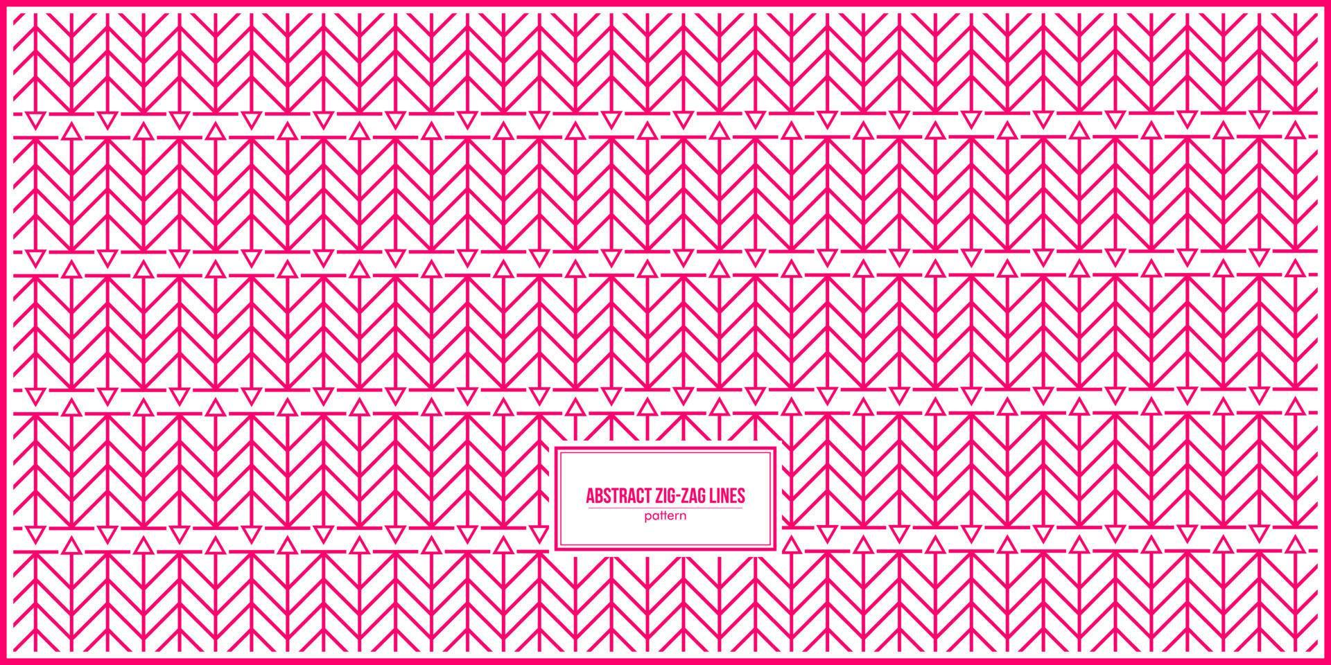 Unique Zig Zag Pink Line Pattern With Small Triangle 7638499 Vector Art
