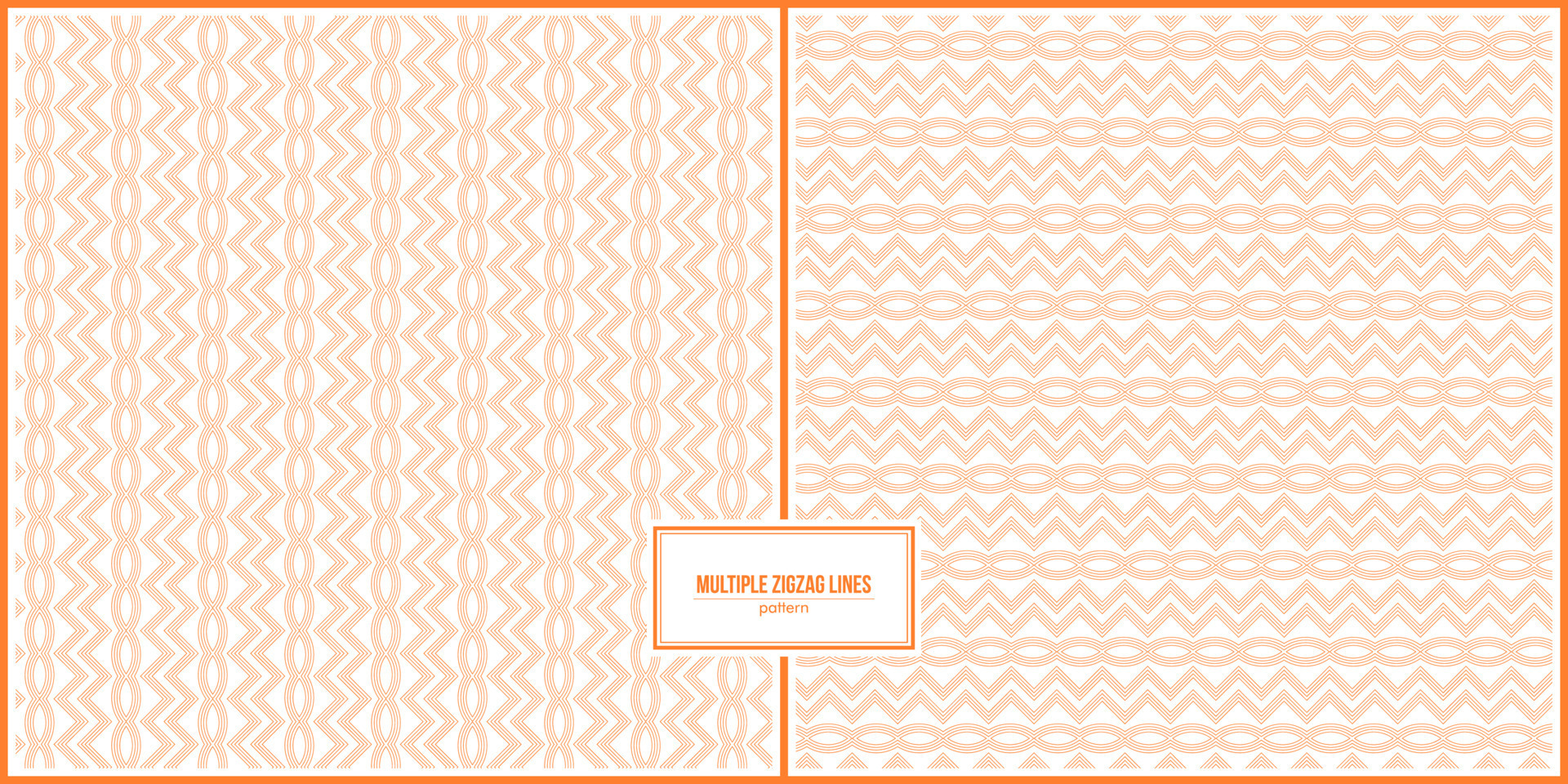 Multiple Orange Zig Zag Lines Pattern 7638571 Vector Art At Vecteezy